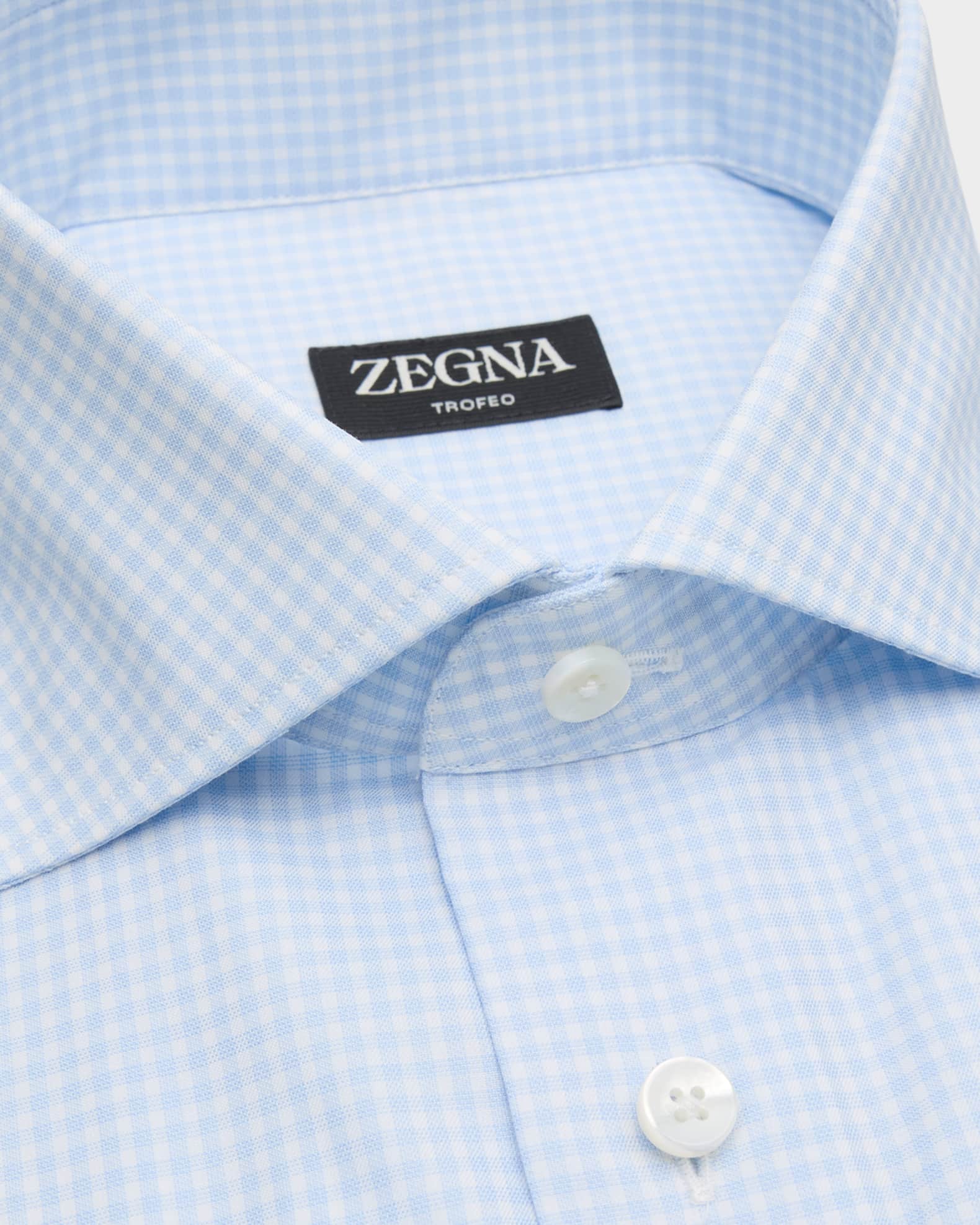 ZEGNA Men's Micro-Check Trofeo Cotton Dress Shirt | Neiman Marcus