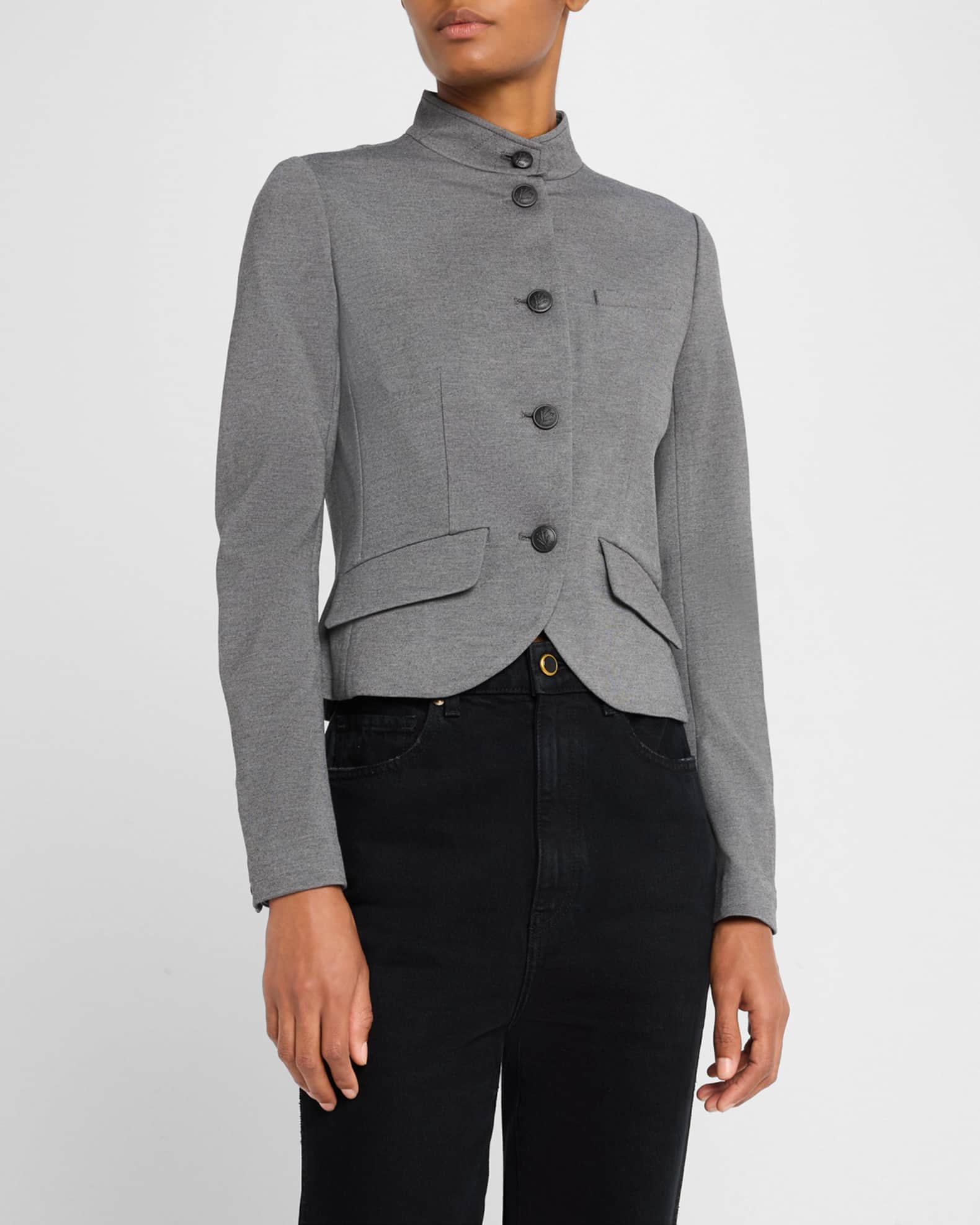 Rag & Bone Slade Cropped Ponte Blazer | Neiman Marcus