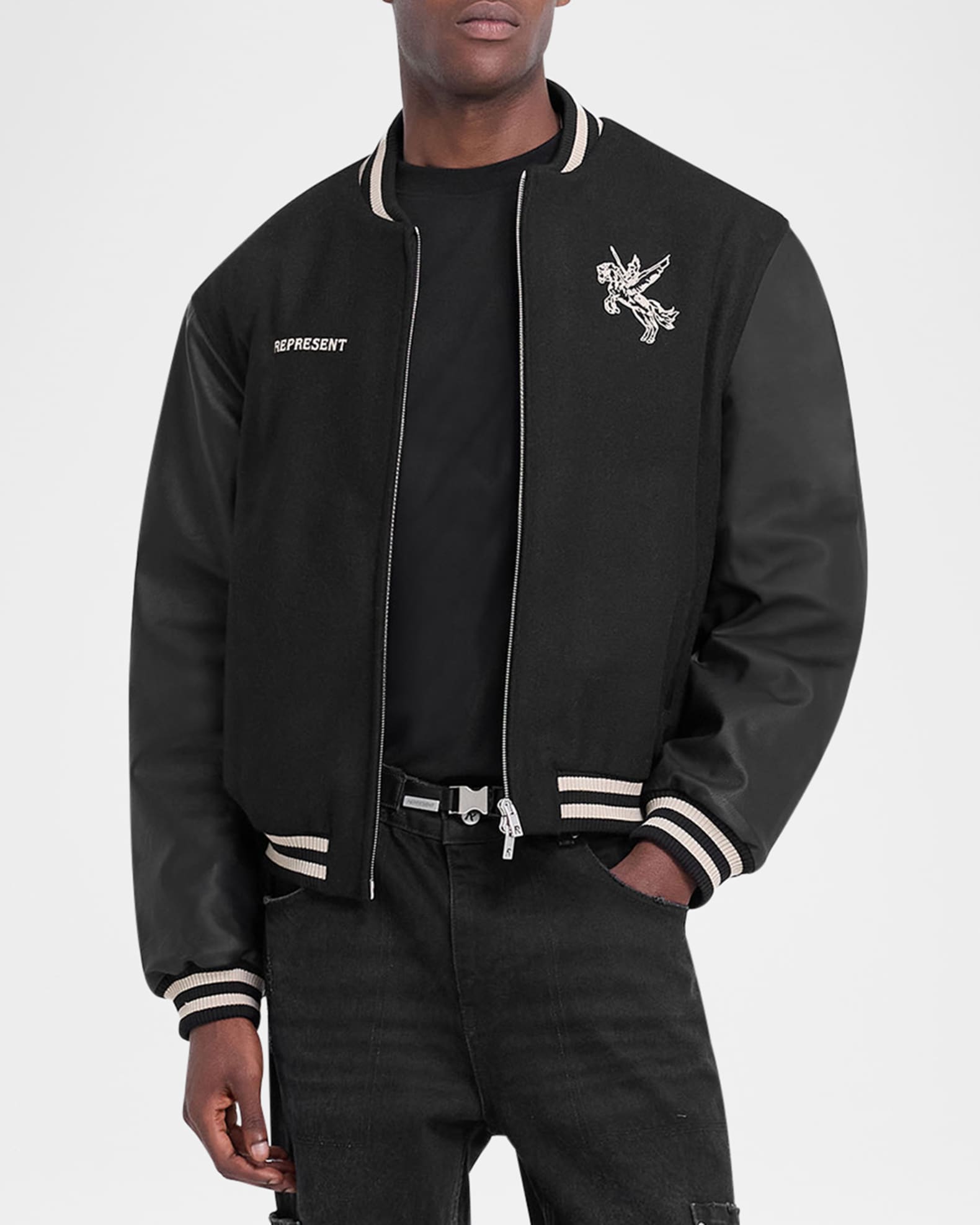 REPRESENT Men's Mascot Wool Varsity Jacket | Neiman Marcus