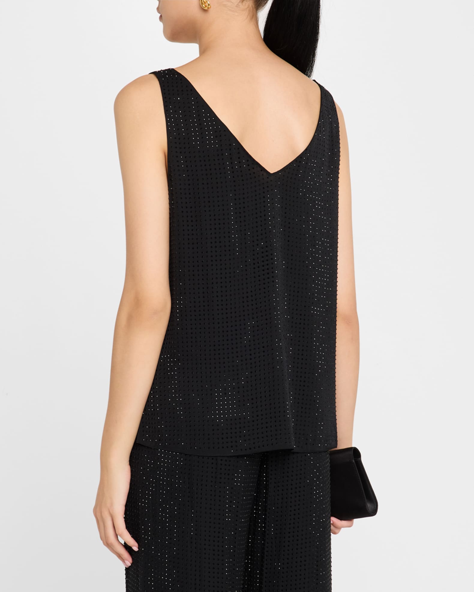 Sleeveless Rhinestone Blouse | Neiman Marcus