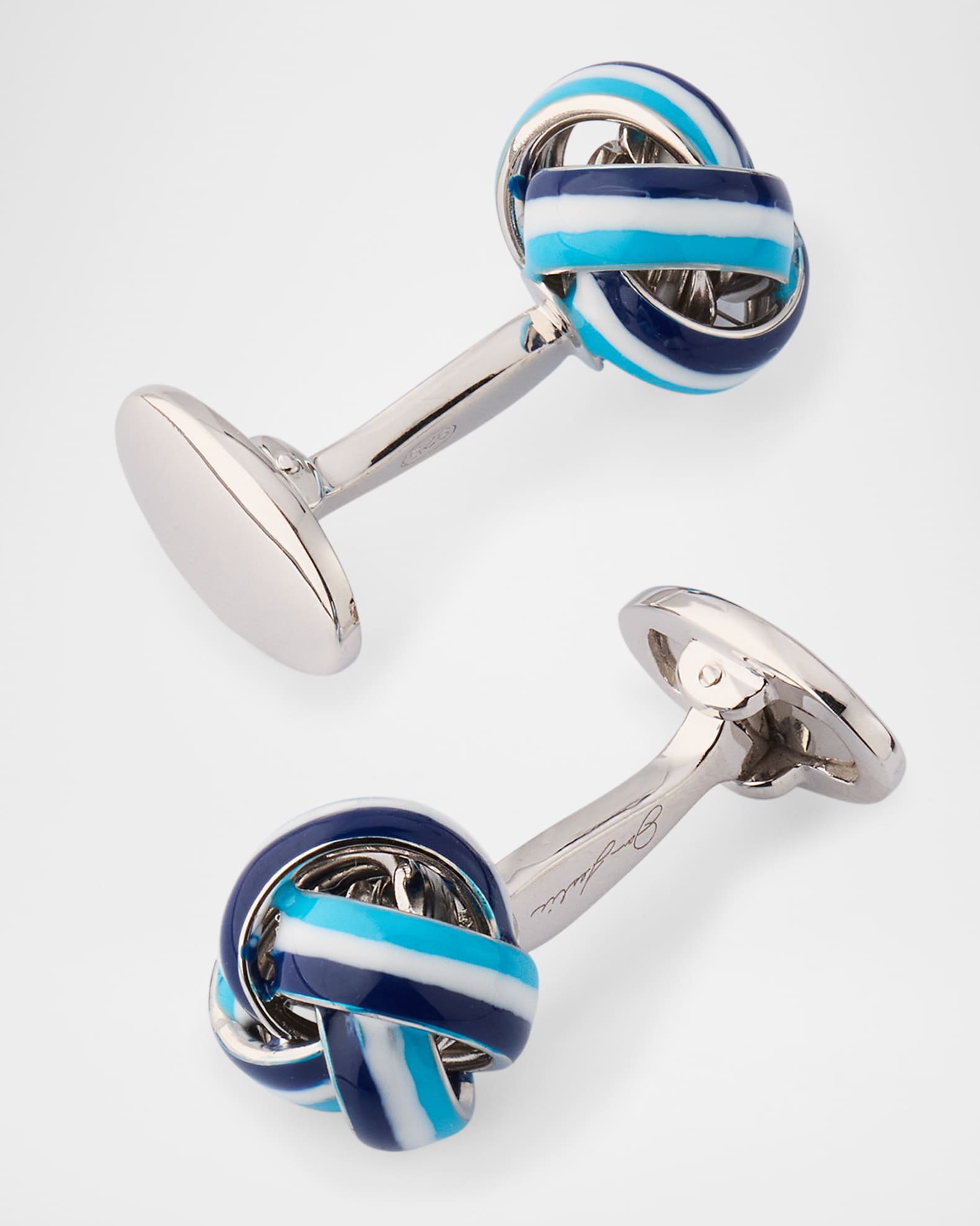 Jan Leslie Men's Multi-Enamel Knot Cufflinks | Neiman Marcus