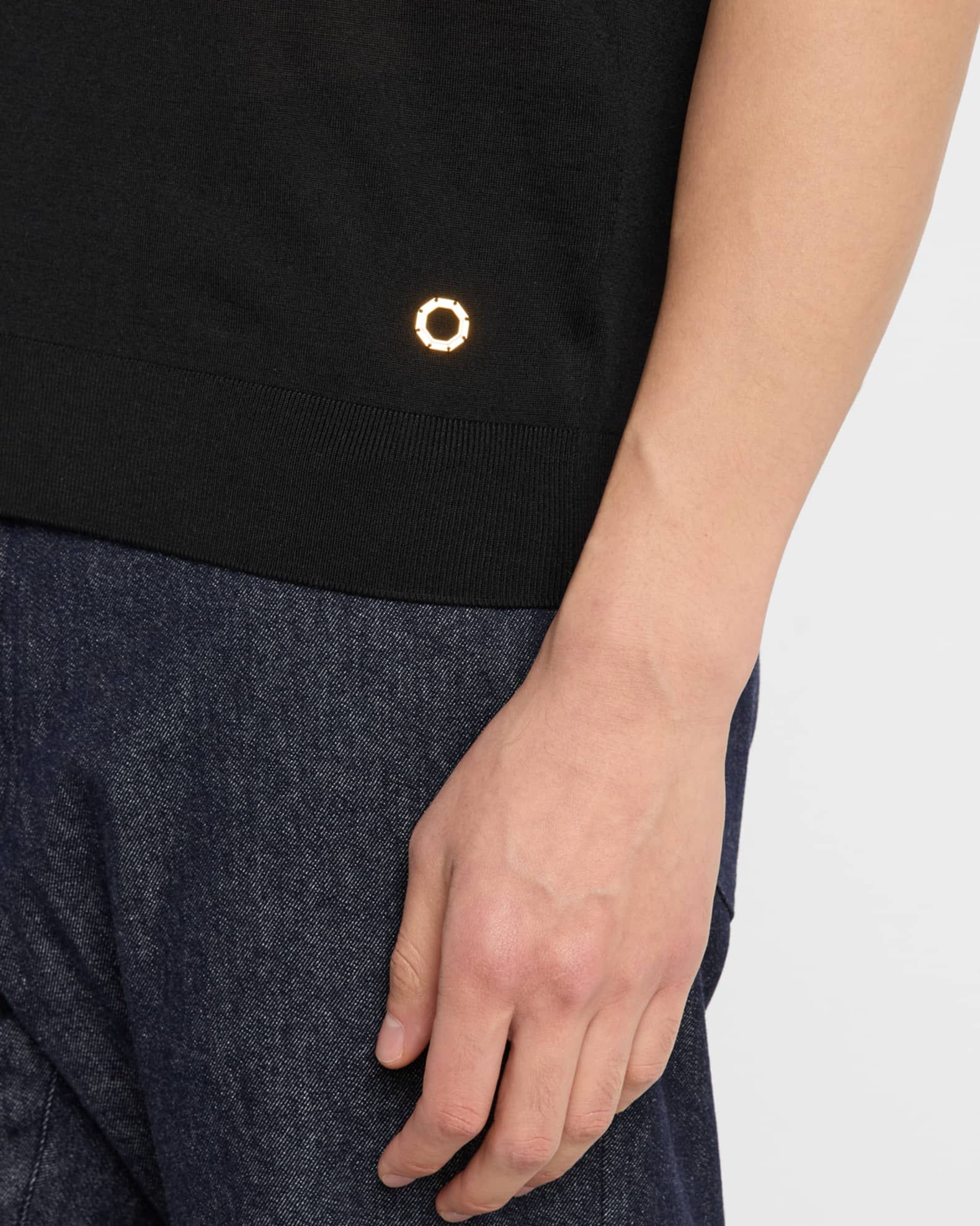 Stefano Ricci Men's Knit Short-Sleeve Polo Sweater | Neiman Marcus