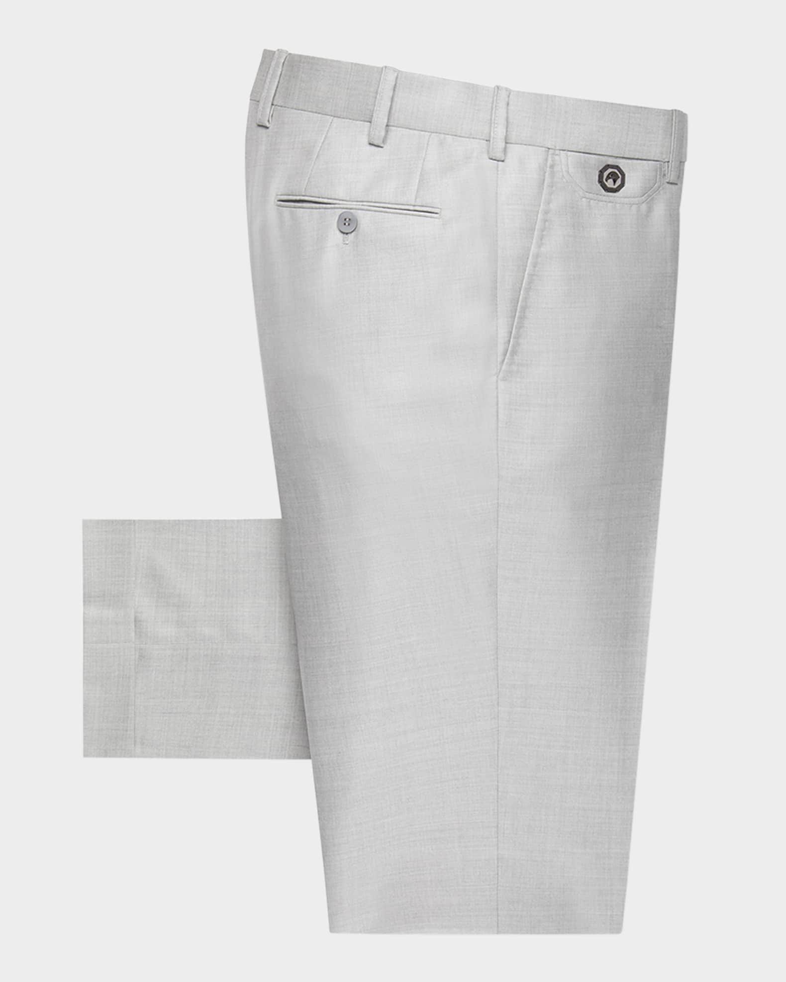 Stefano Ricci Men's Wool and Silk Five-Pocket Pants | Neiman Marcus