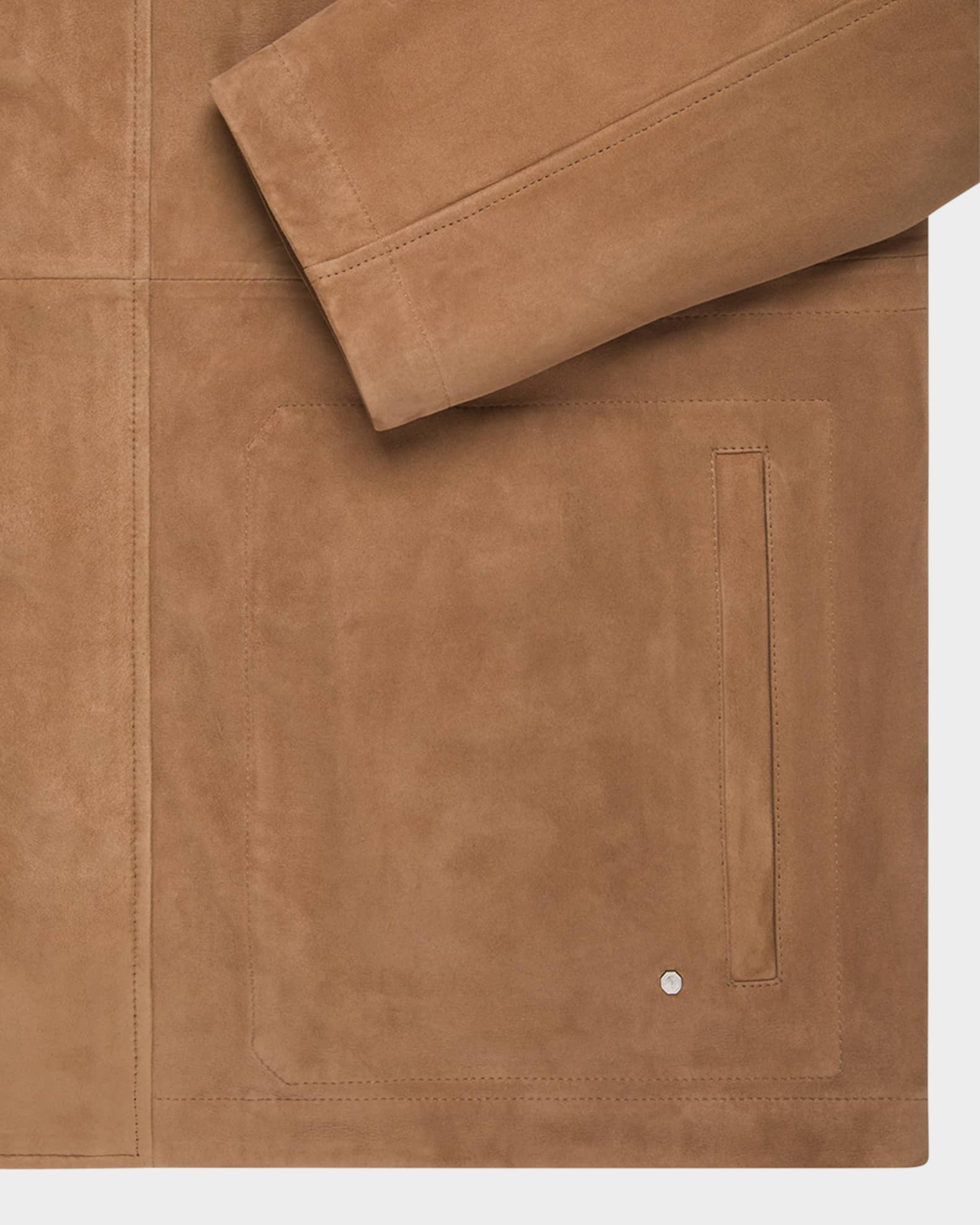 Stefano Ricci Men's Suede Full-Zip Field Jacket | Neiman Marcus