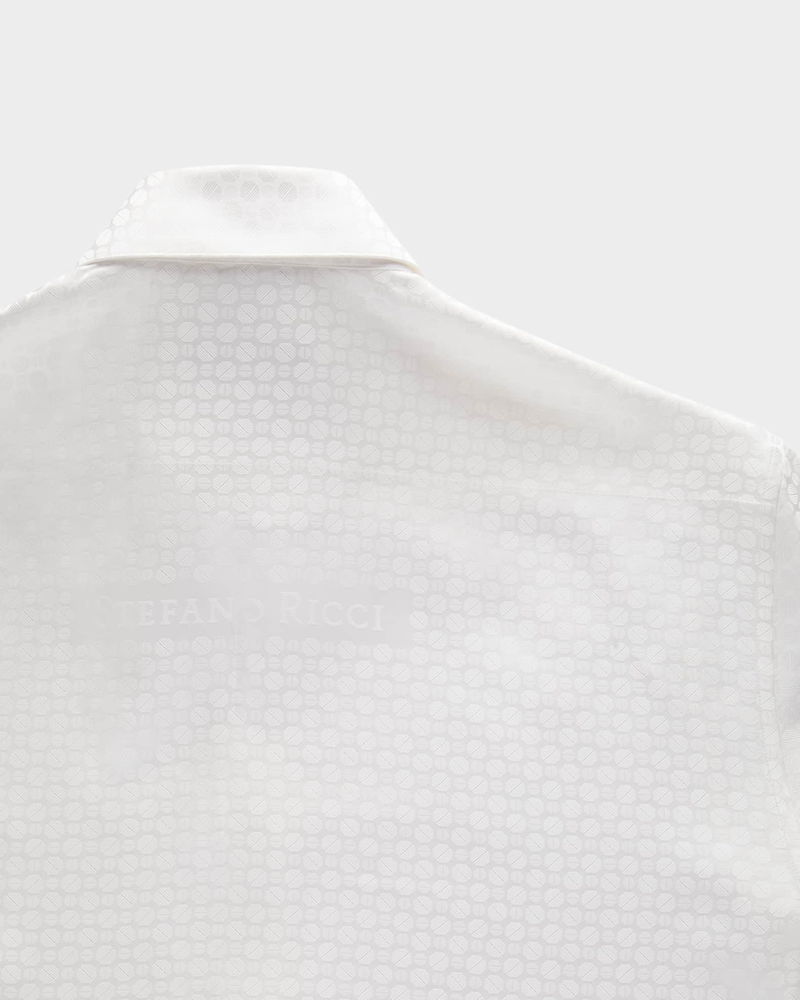 Stefano Ricci Men's Silk Geometric Jacquard Dress Shirt | Neiman Marcus