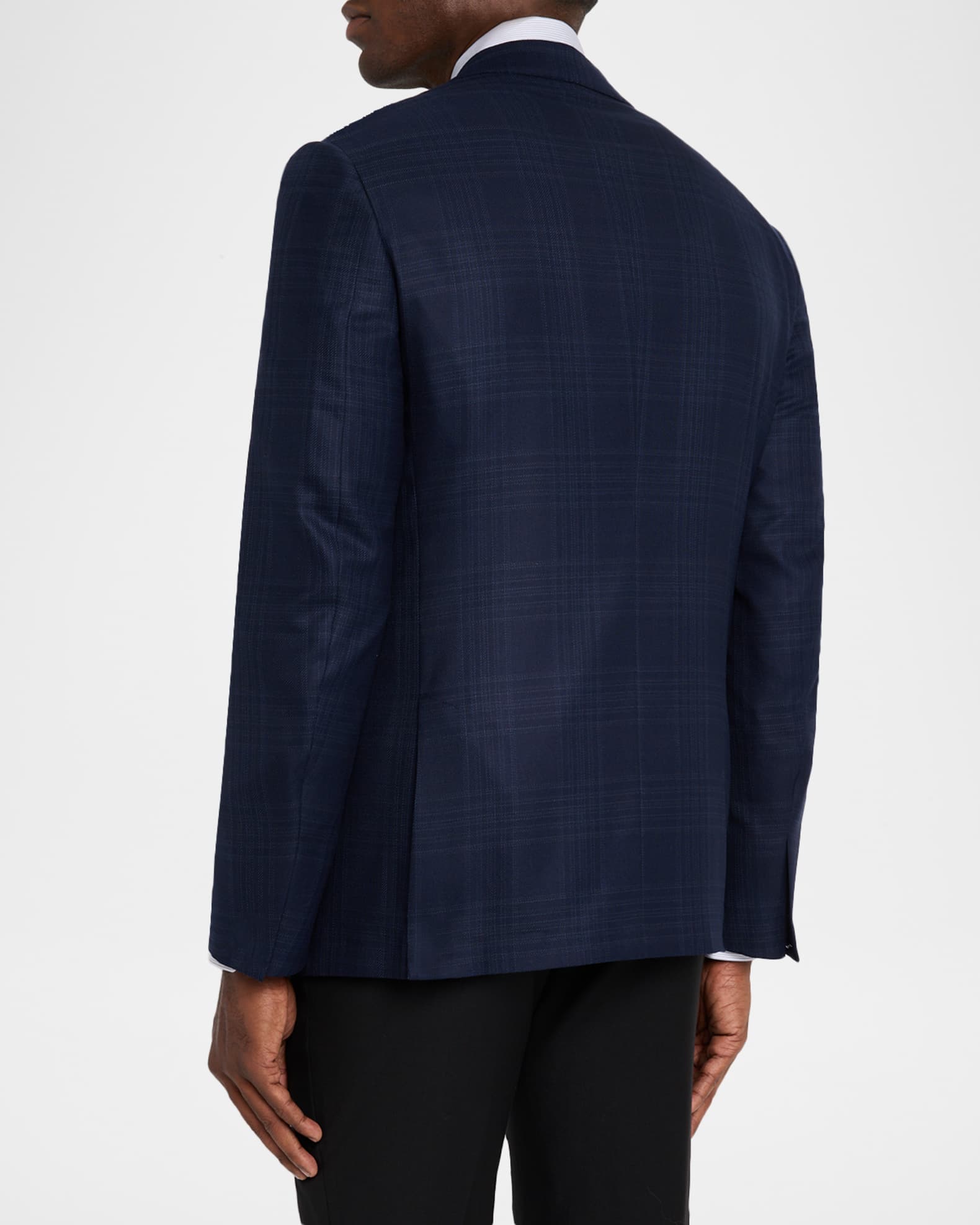 ZEGNA Men's Prince of Wales Wool Jacket | Neiman Marcus