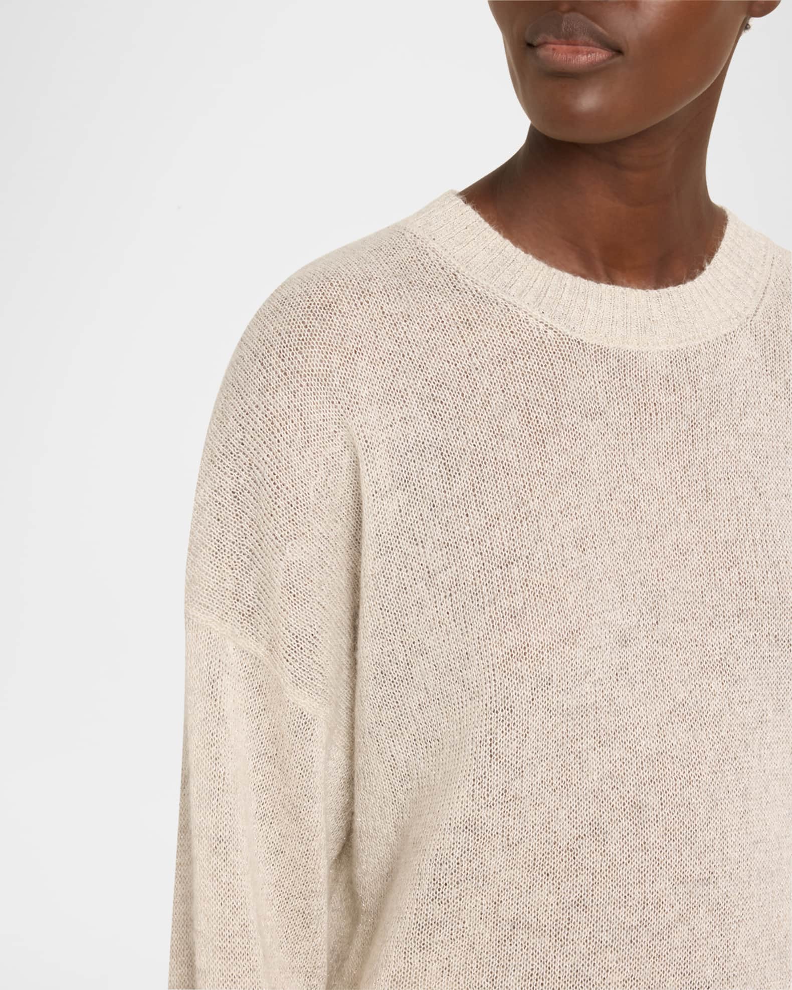 Brunello Cucinelli Micro Sequined Mohair Sweater | Neiman Marcus