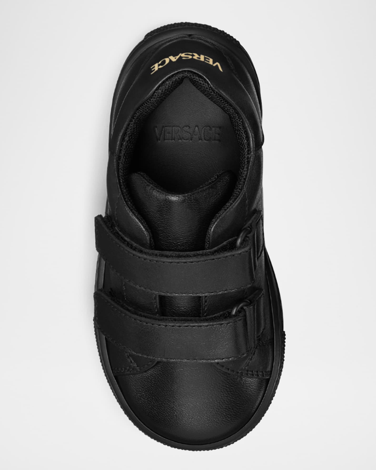 Versace Boy's Calf Leather Logo-Print Sneakers, Baby/Toddlers | Neiman ...