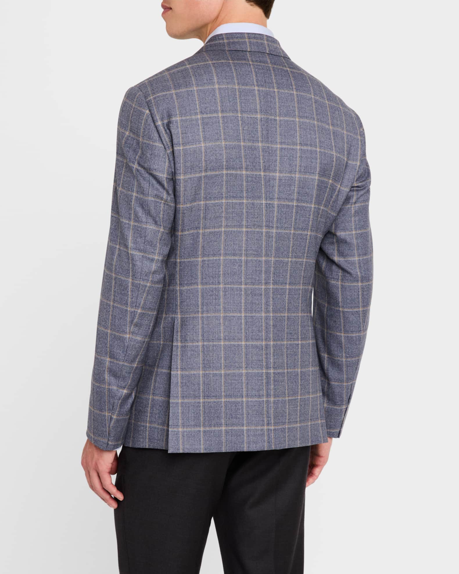 Giorgio Armani Men's Windowpane Sport Coat | Neiman Marcus