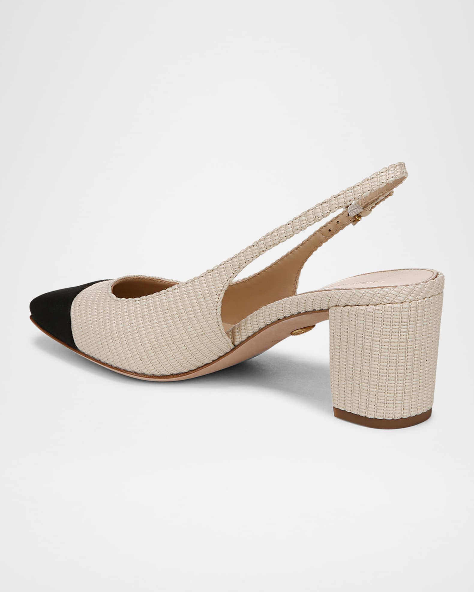 Veronica Beard Cecile Bicolor Cap-Toe Slingback Pumps | Neiman Marcus
