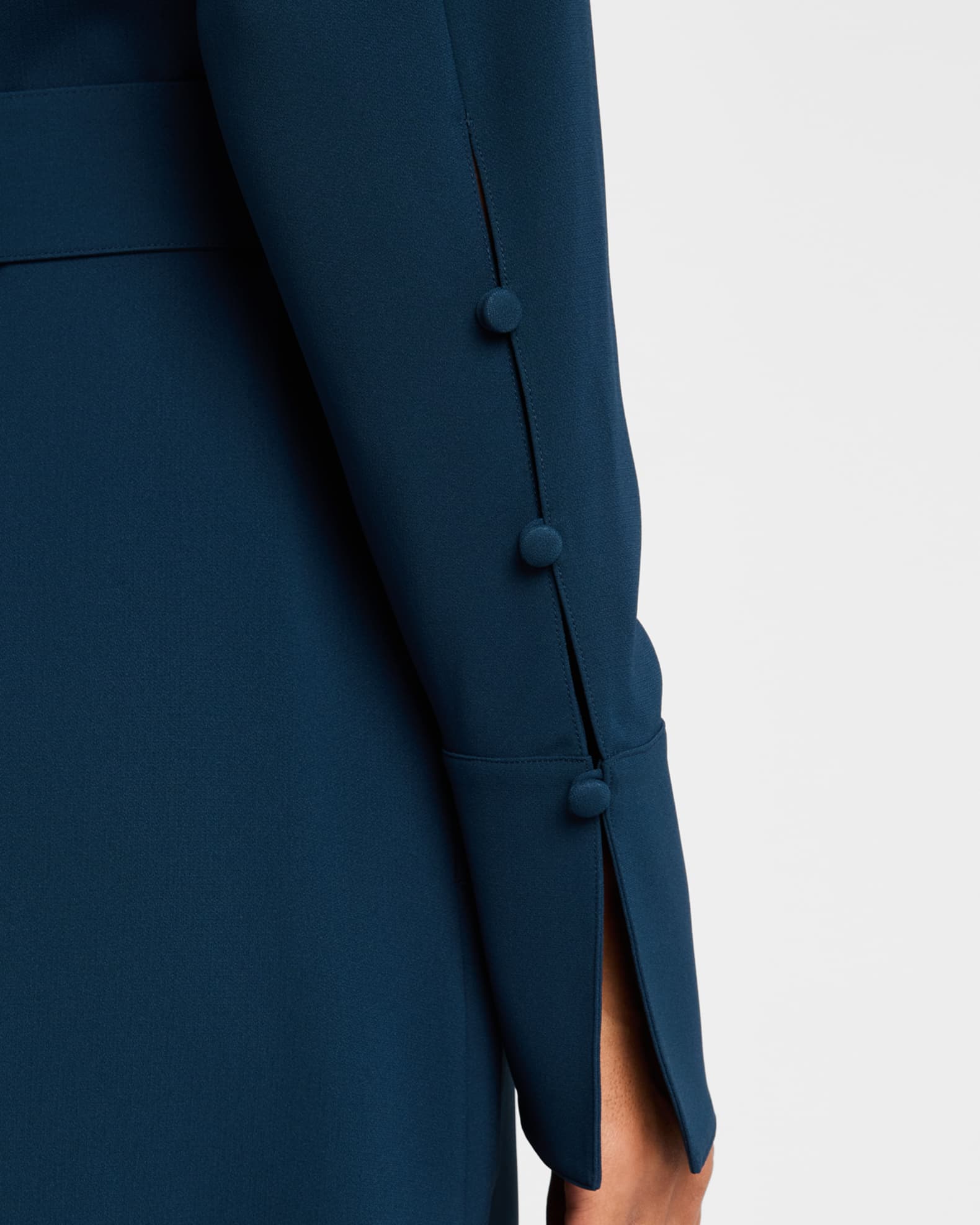 Lafayette 148 New York Belted Split-Cuff Shirtdress | Neiman Marcus