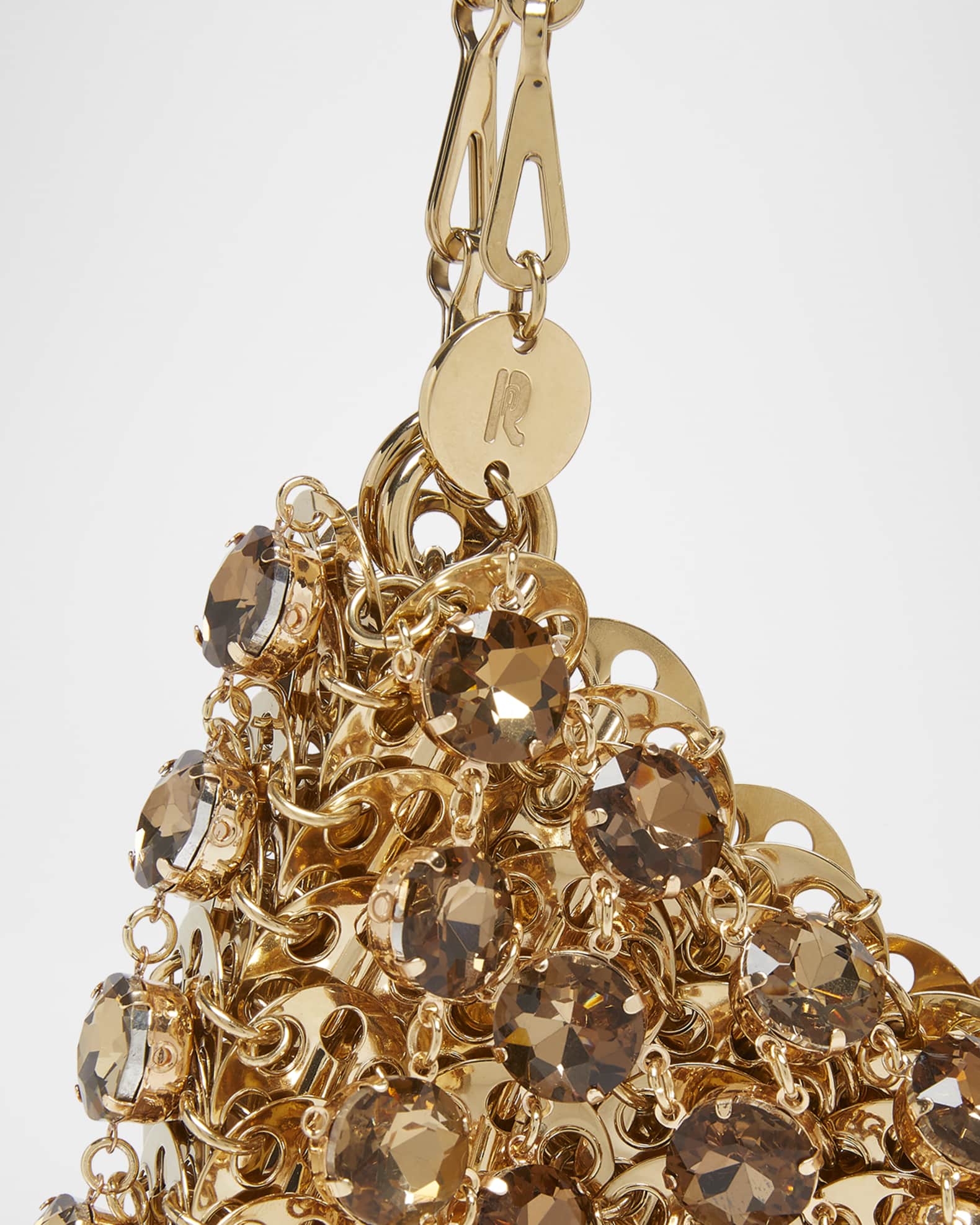 Rabanne Sac a Main Disc Gradient Strass Shoulder Bag | Neiman Marcus