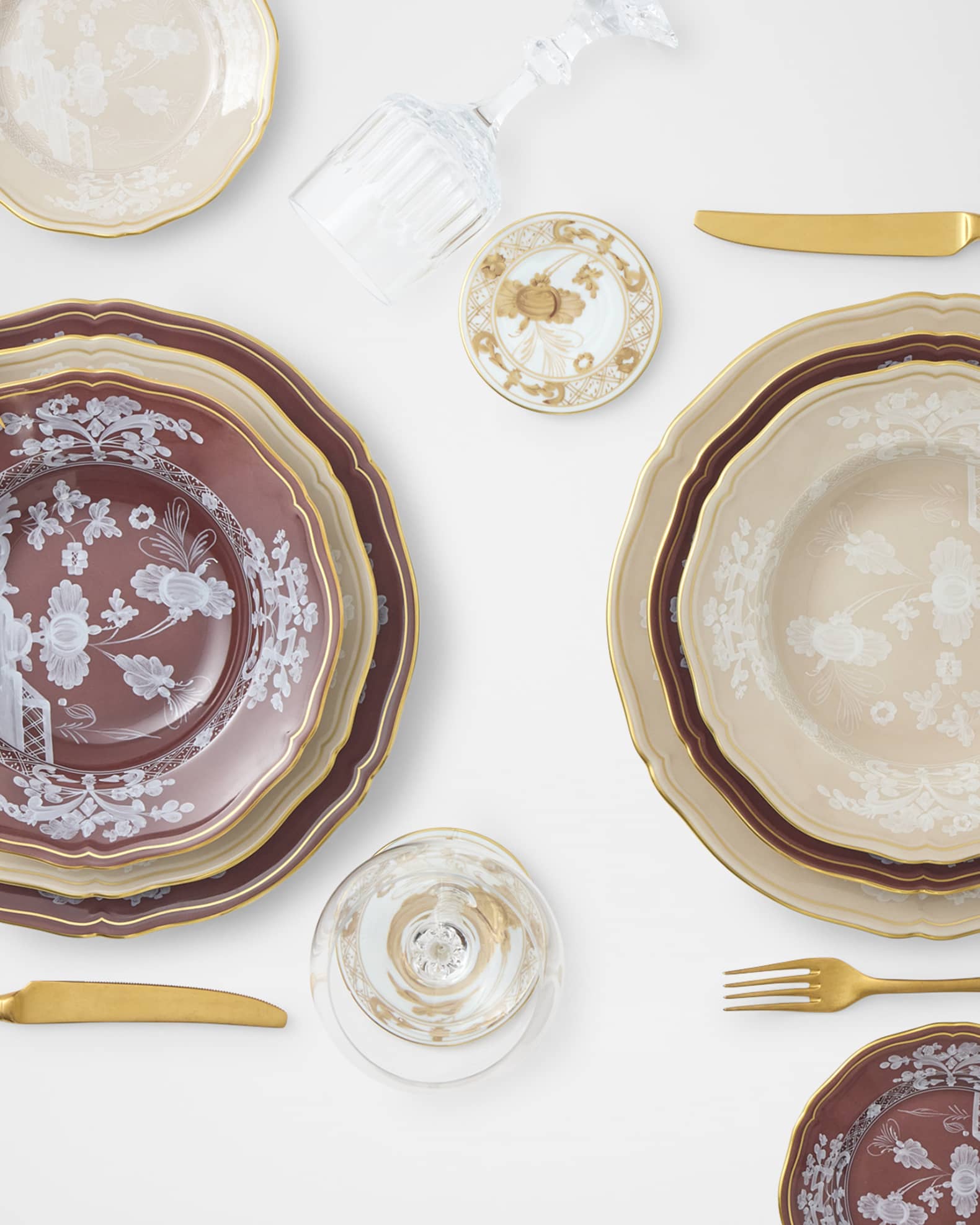 GINORI 1735 Oriente Italiano Meringa Dinner Plate | Neiman Marcus