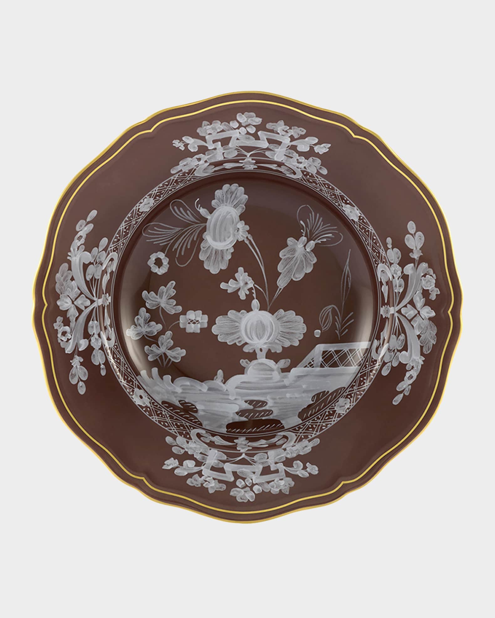 GINORI 1735 Oriente Italiano Soup Plate, Castagna | Neiman Marcus
