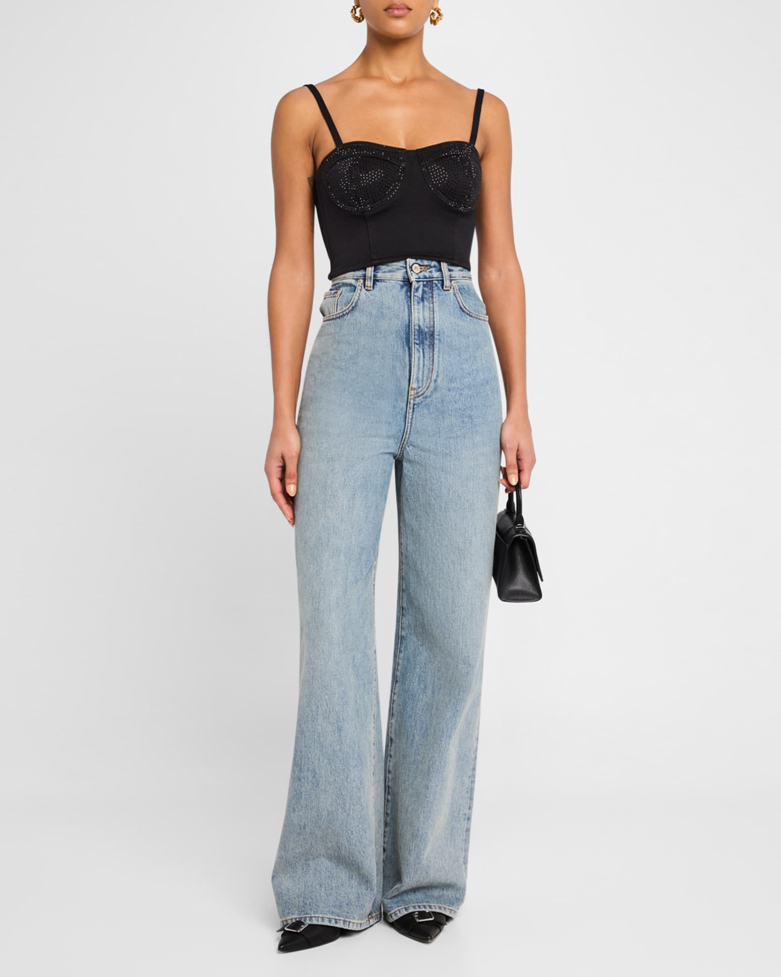 PURPLE Rhinestone Corset | Neiman Marcus