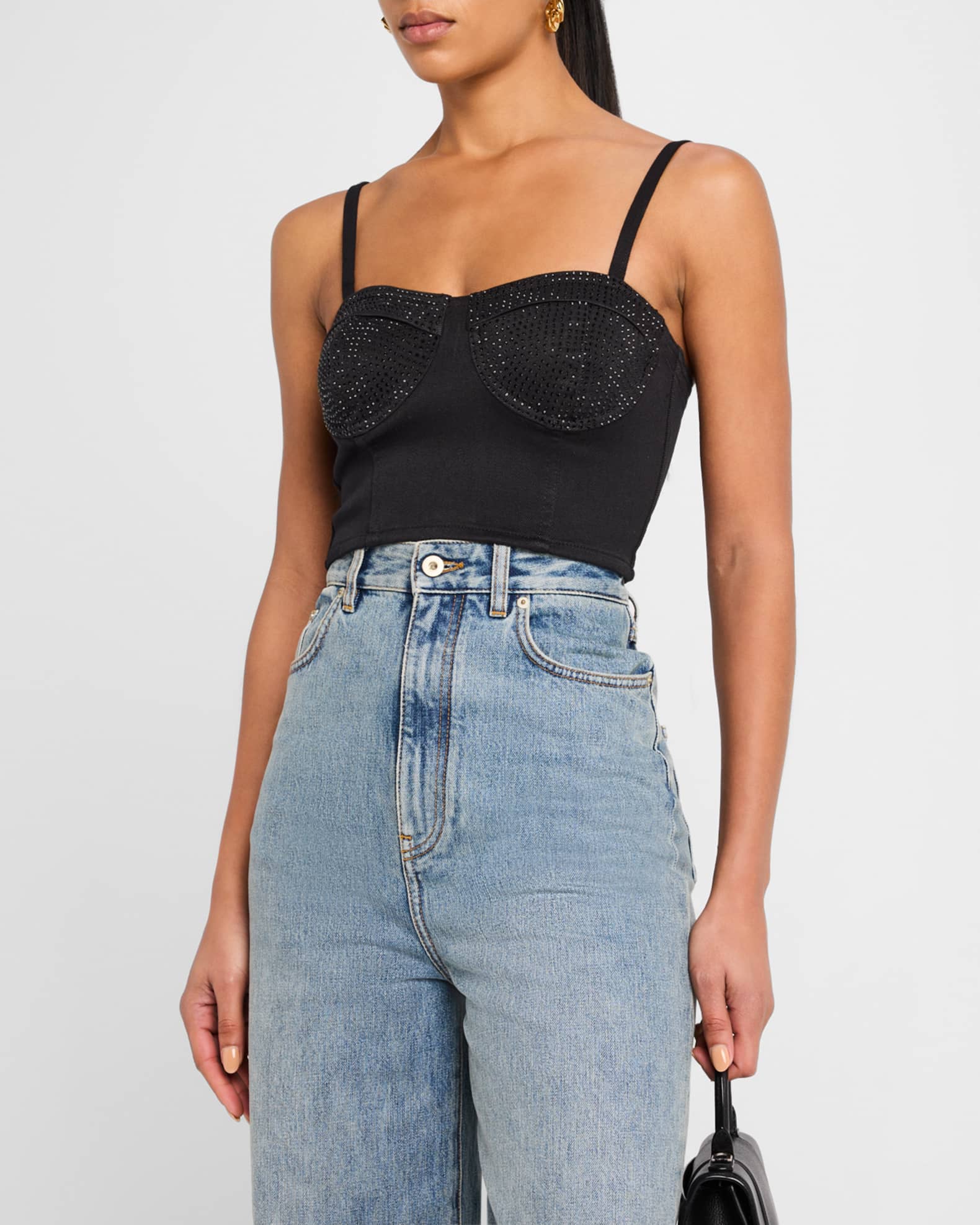 PURPLE Rhinestone Corset | Neiman Marcus