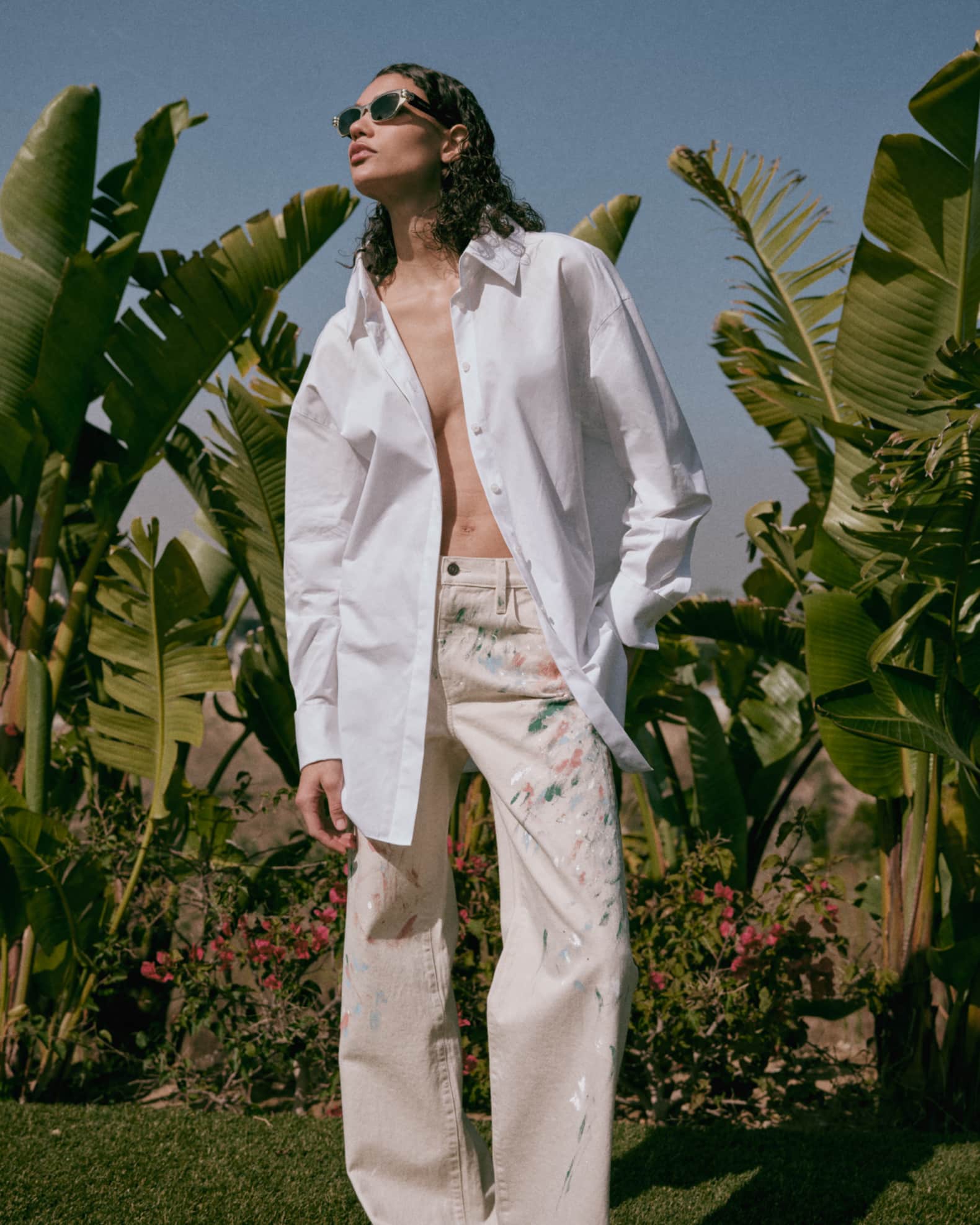 Lafayette 148 New York Wyckoff Straight-Leg Paint Stroke Jeans | Neiman ...