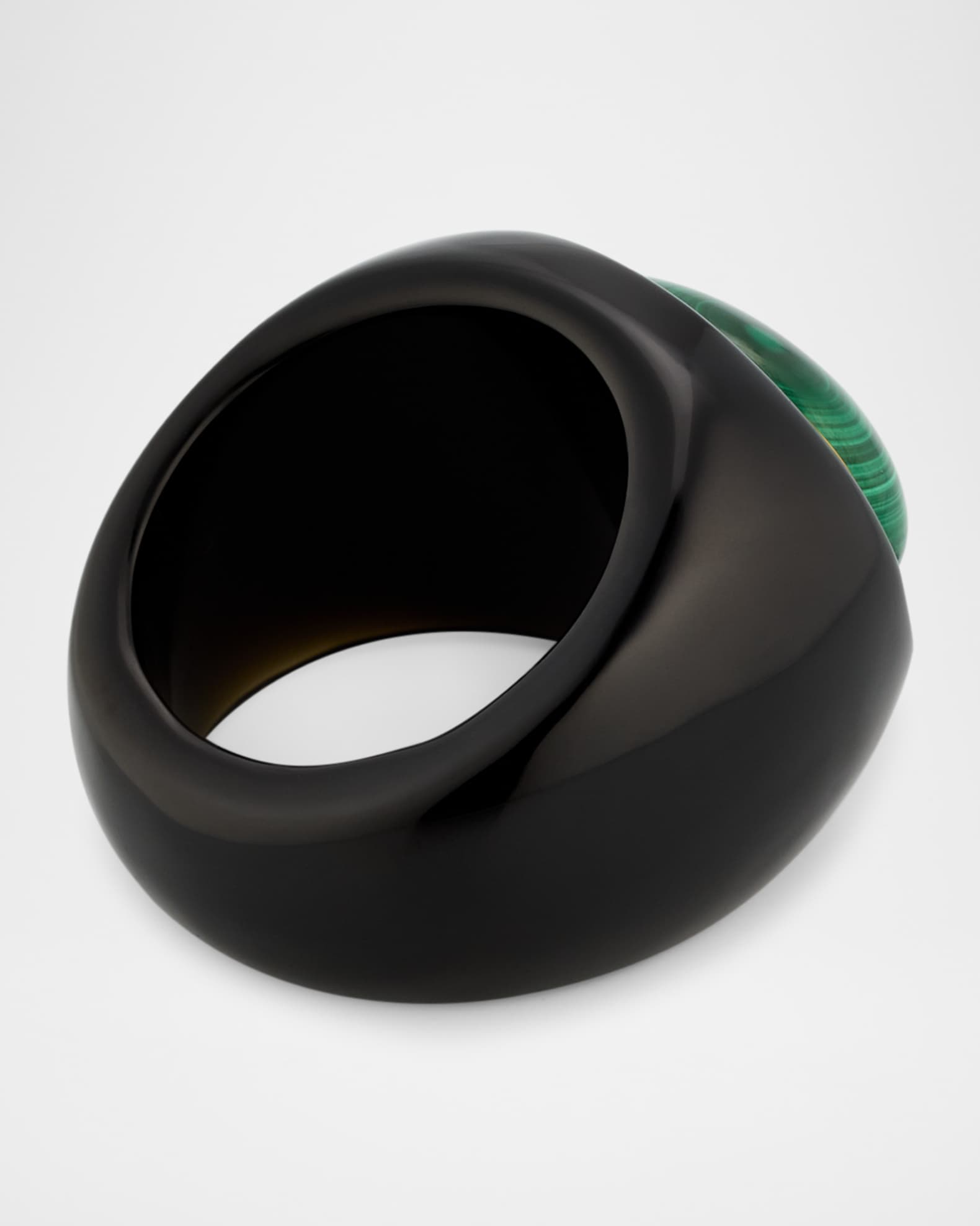 NEST Jewelry Malachite and Black Obsidian Ring | Neiman Marcus