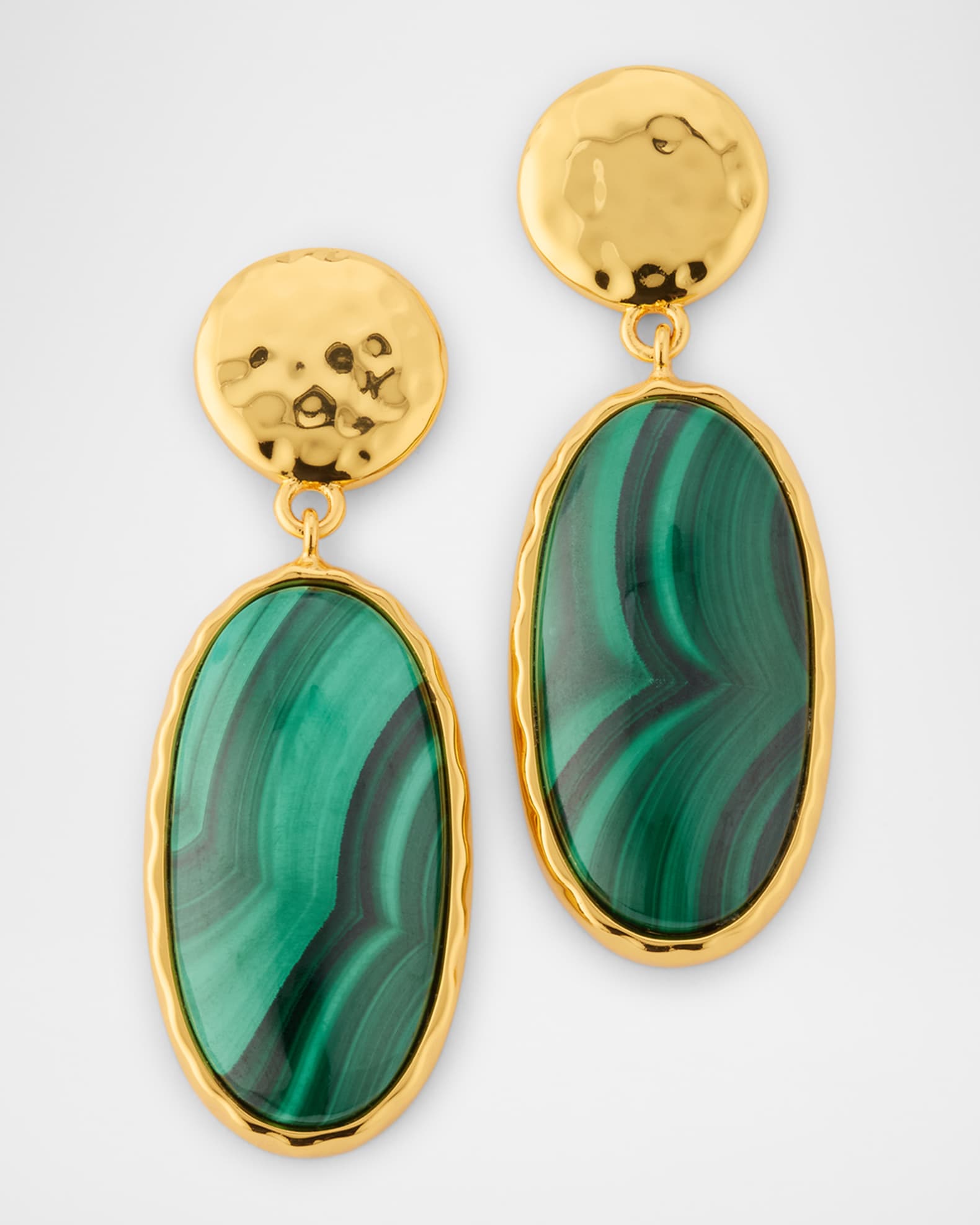 malachite earrings