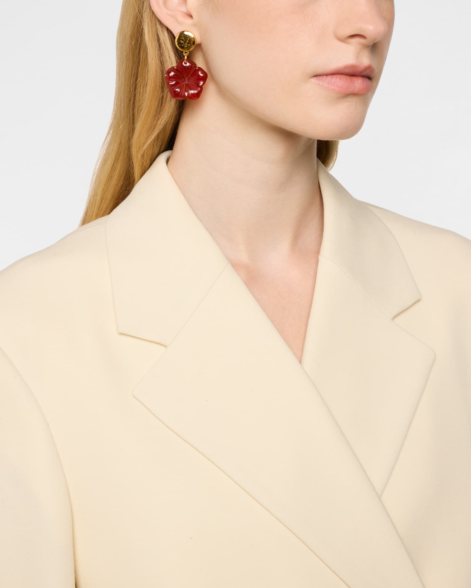 NEST Jewelry Carnelian Flower Drop Earrings | Neiman Marcus