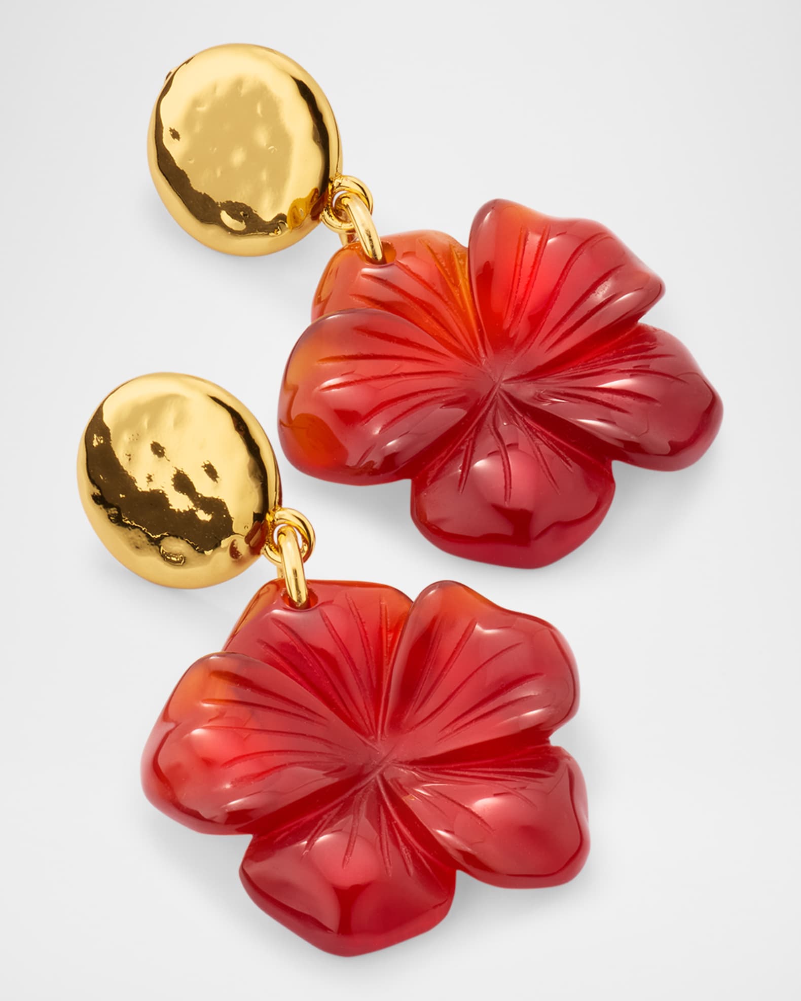 NEST Jewelry Carnelian Flower Drop Earrings | Neiman Marcus