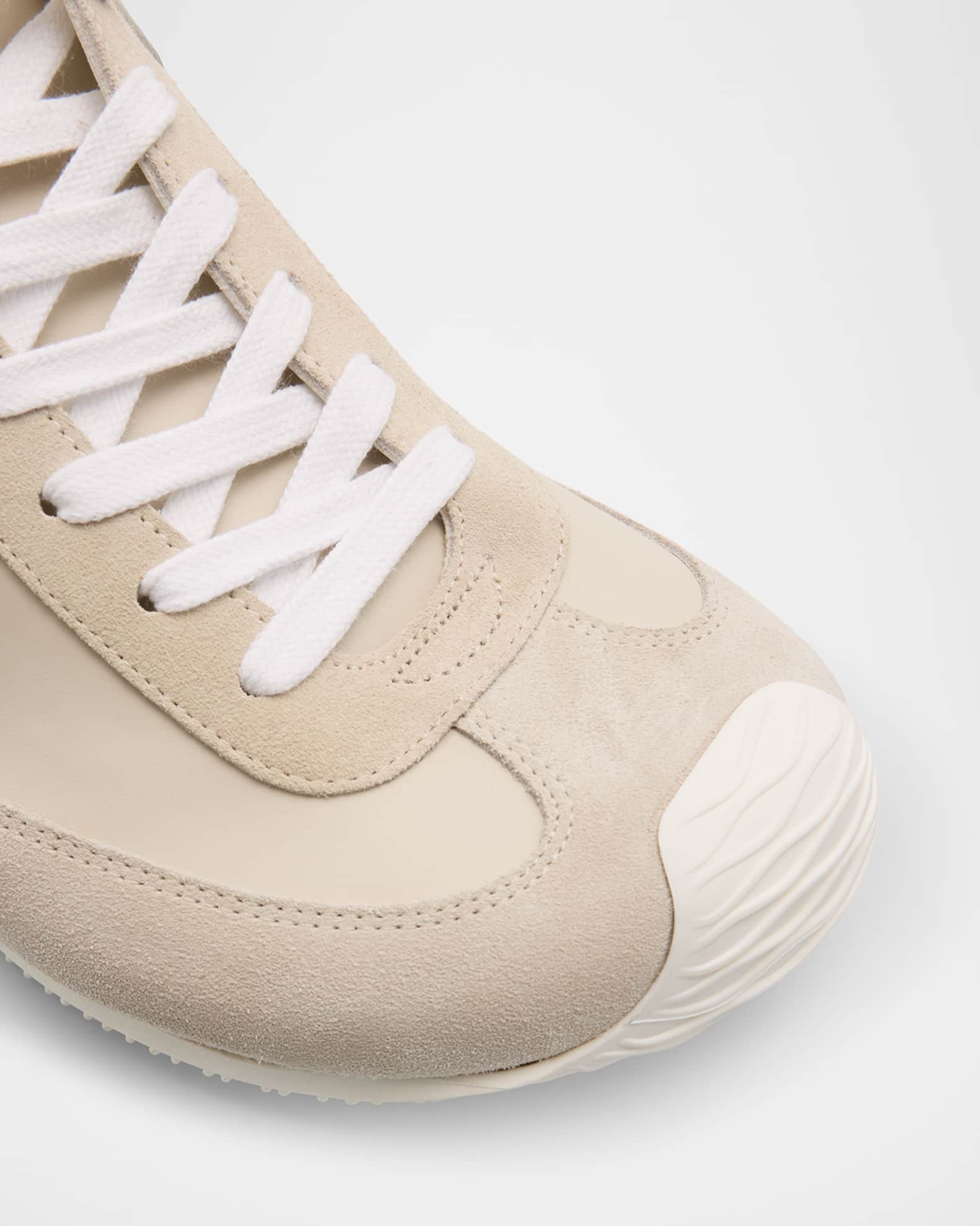 Loewe Men's Ballet Runner 2.0 Leather and Suede Low-Top Sneakers ...