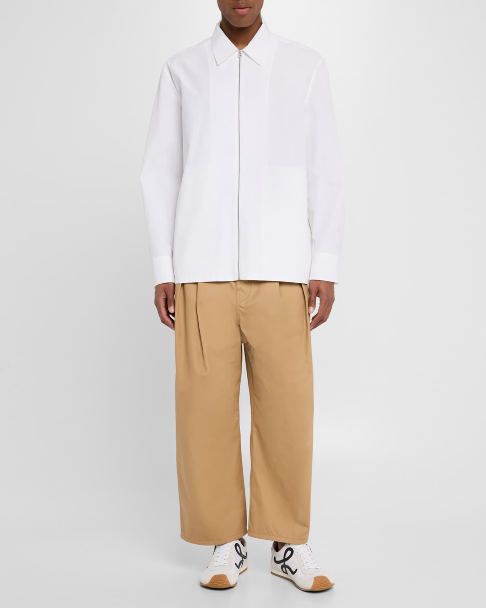 Men's Ballet Runner 2.0 Nylon and Calfskin Low-Top Sneakers | Neiman Marcus