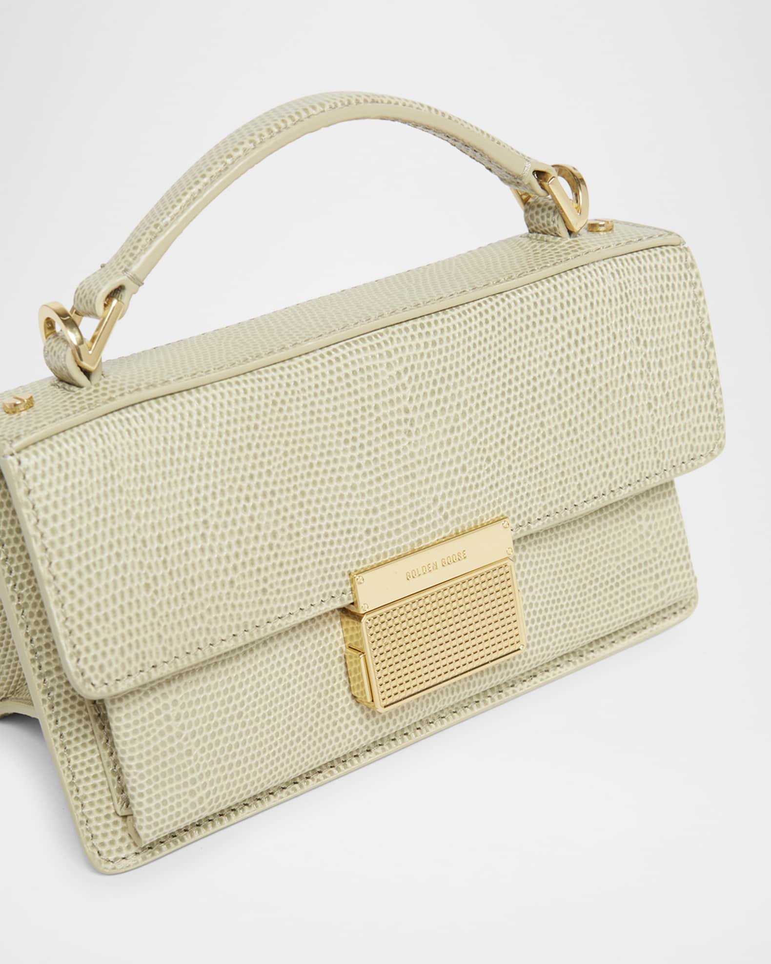 Golden Goose Venezia Small Lizard-Embossed Leather Crossbody Bag ...
