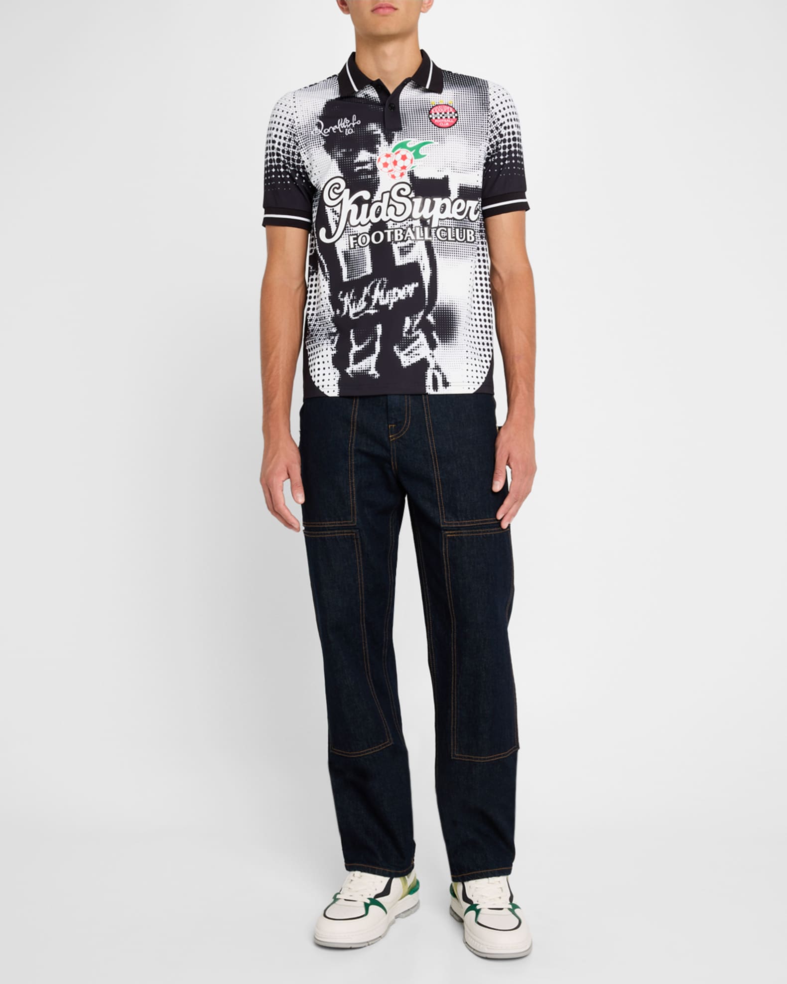 KidSuper x Ronaldinho Men's Soccer Jersey | Neiman Marcus