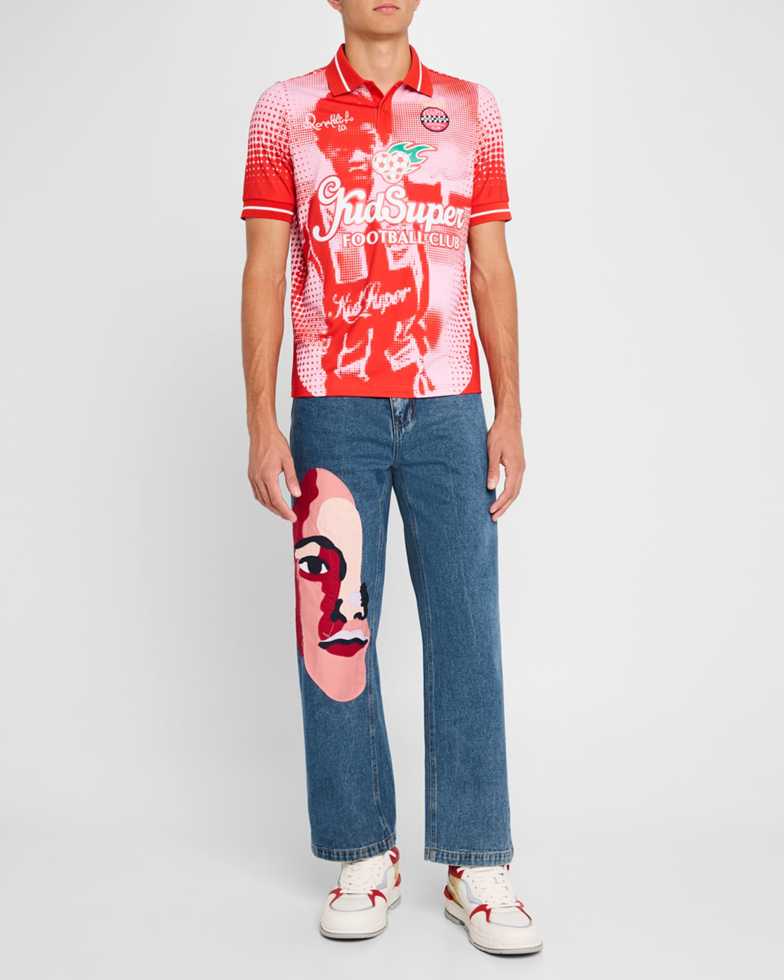 KidSuper x Ronaldinho Men's Soccer Jersey | Neiman Marcus