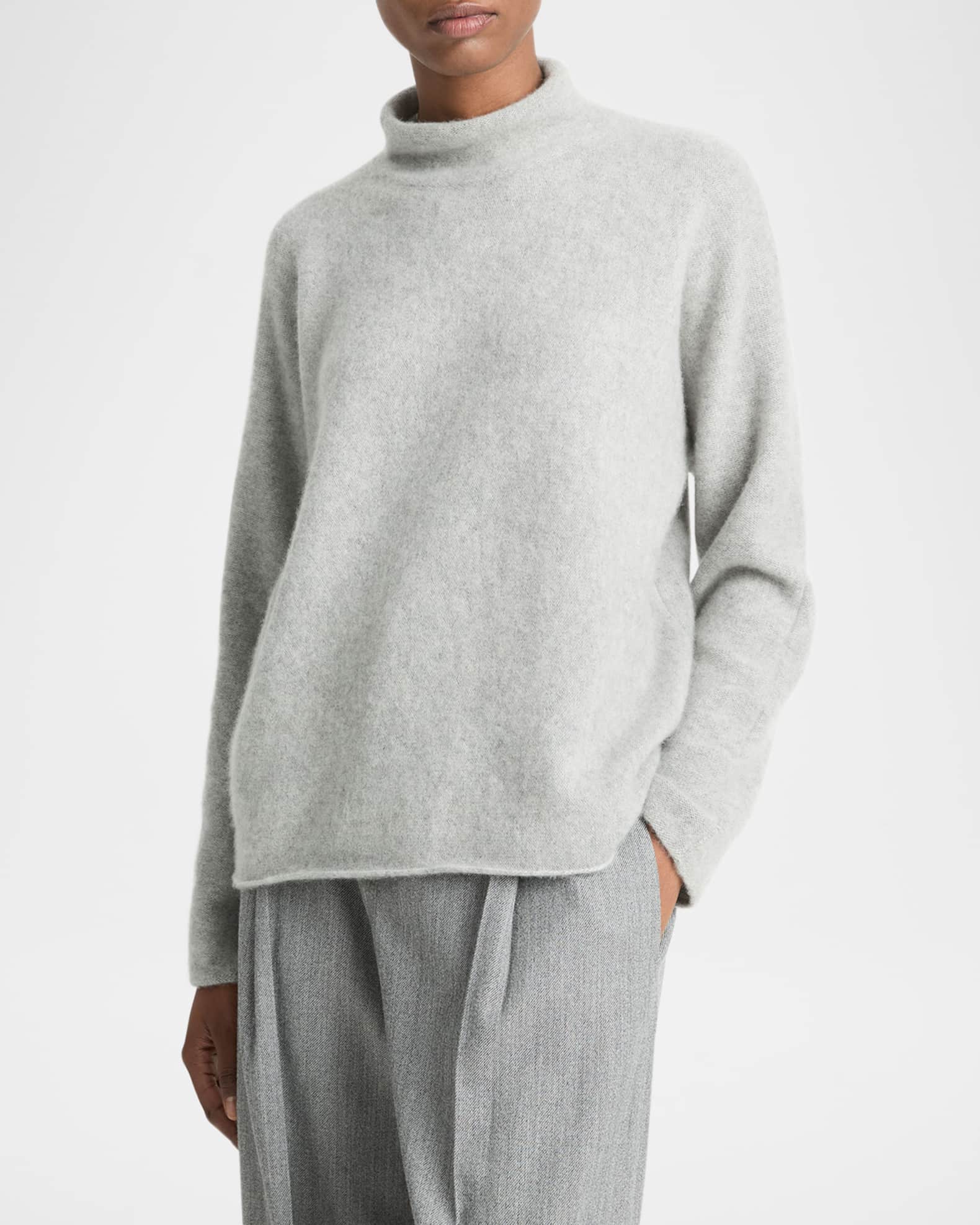 Vince Boxy Cashmere Turtleneck Sweater | Neiman Marcus