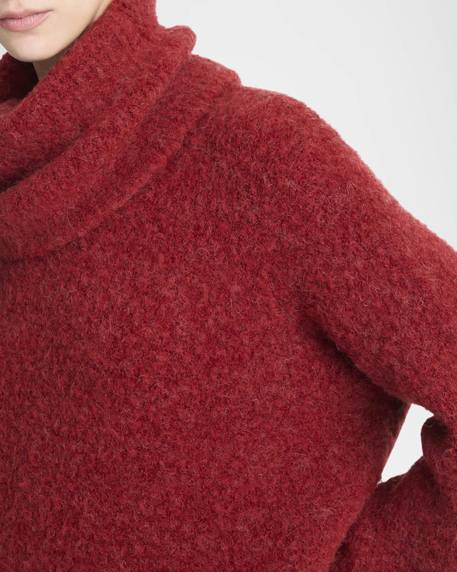 Vince Boucle Turtleneck Tunic Sweater | Neiman Marcus