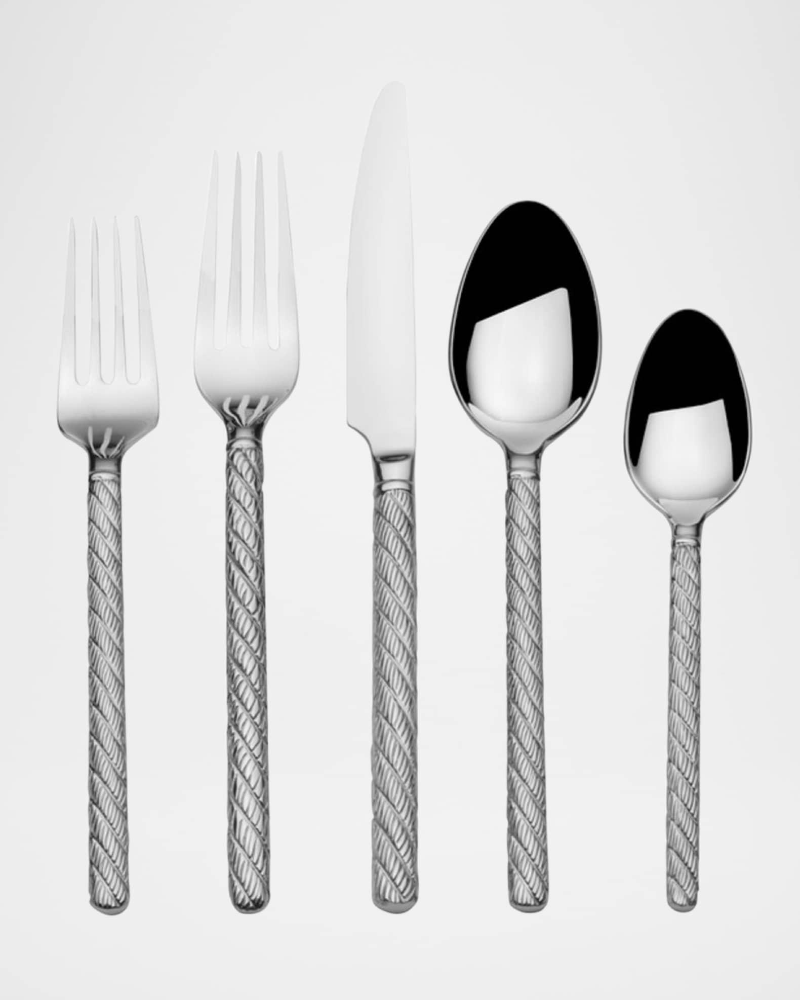 Wallace Silversmiths Neptune 20-Piece Flatware Set, Service for 4 ...