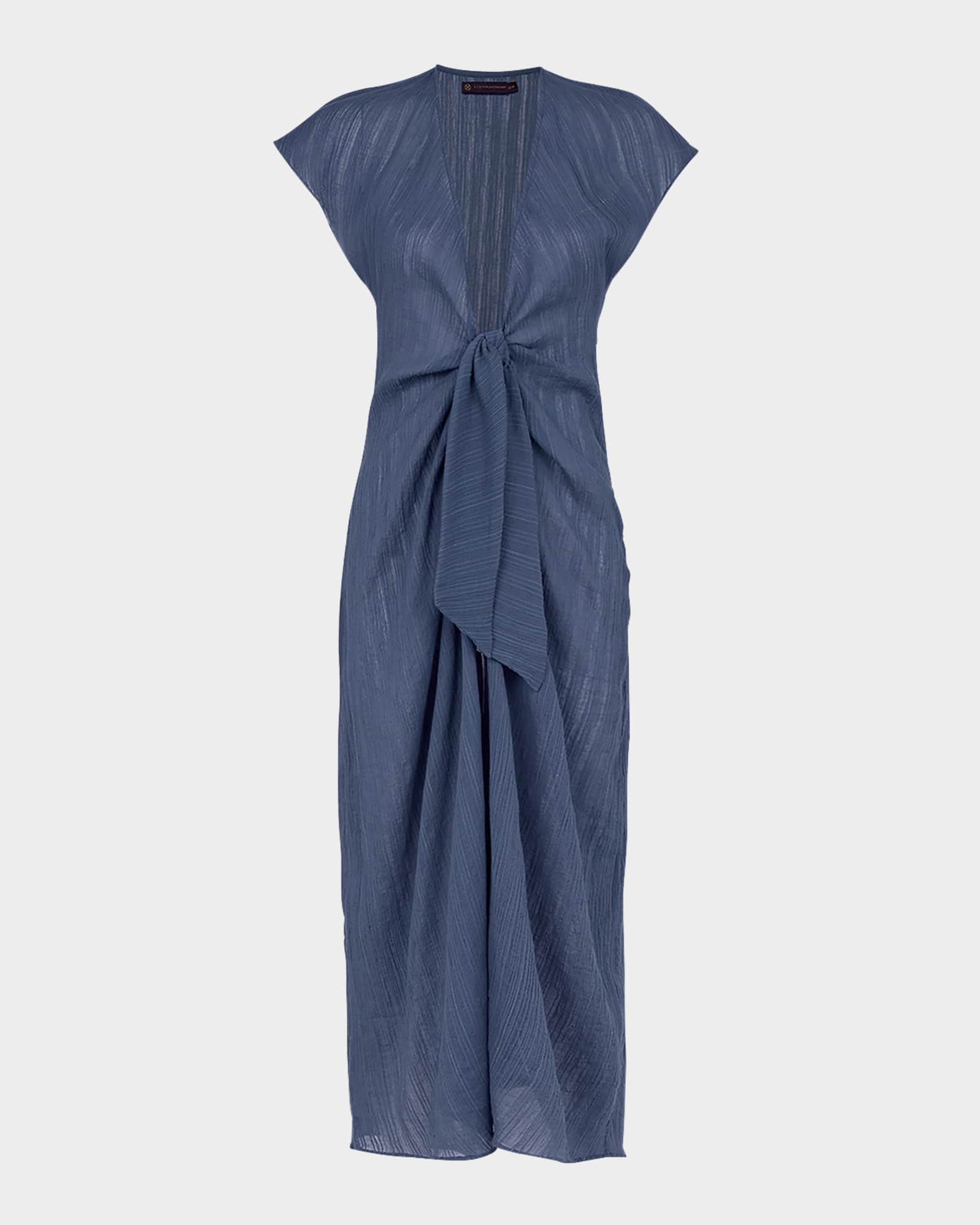 Vix Solid Sasha Long Caftan Coverup | Neiman Marcus