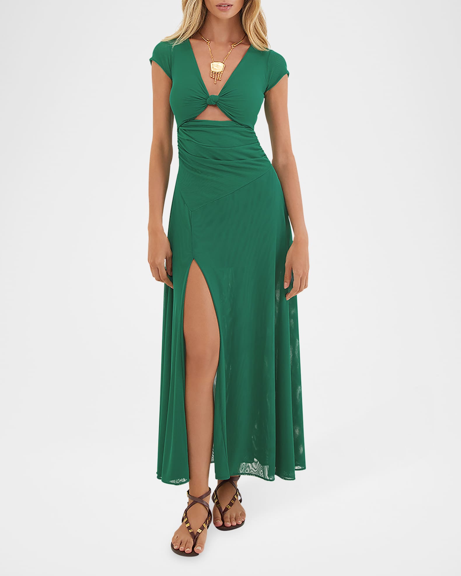 Vix Solid Maelly Maxi Dress | Neiman Marcus