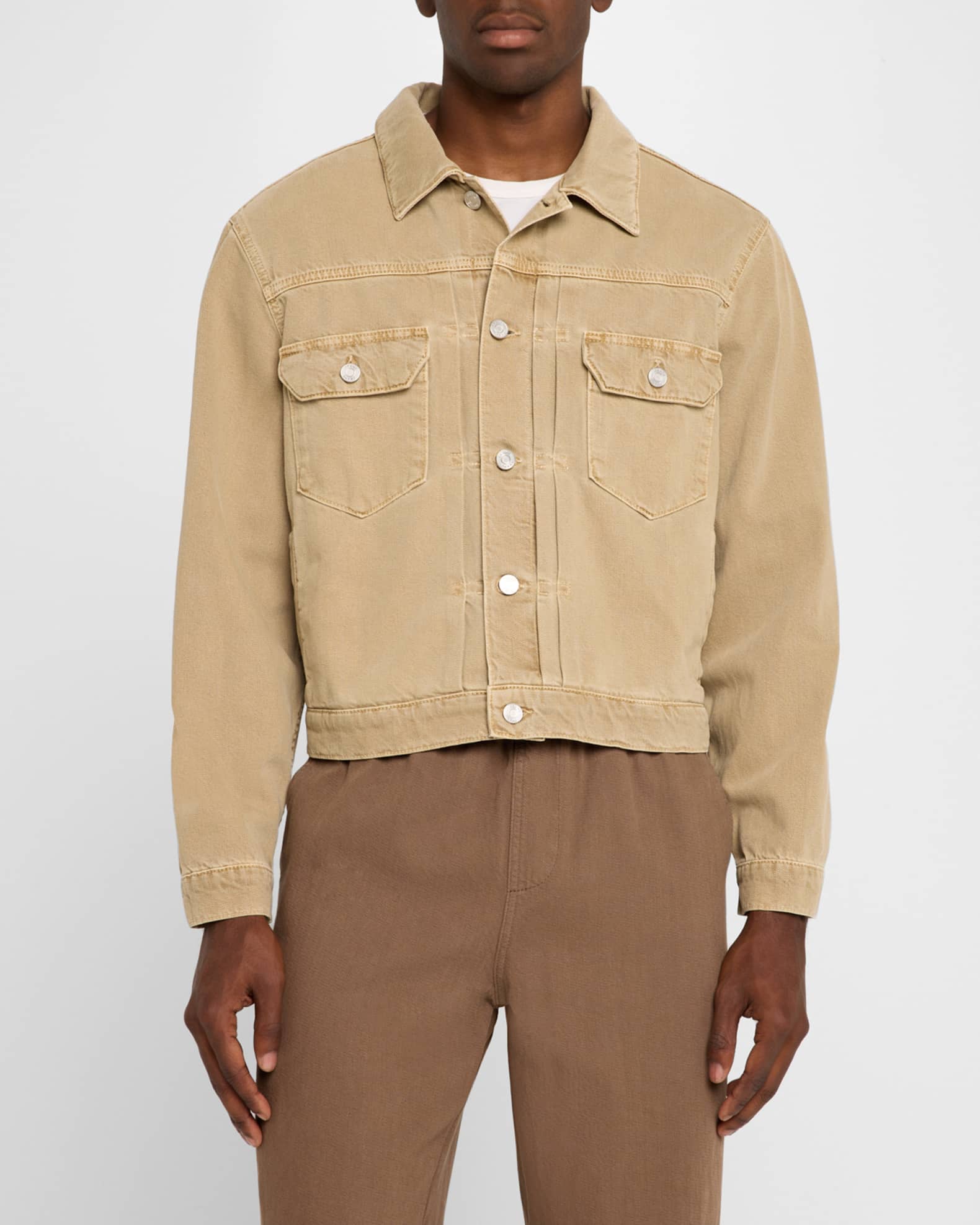 FRAME Men's Vintage Denim Jacket | Neiman Marcus