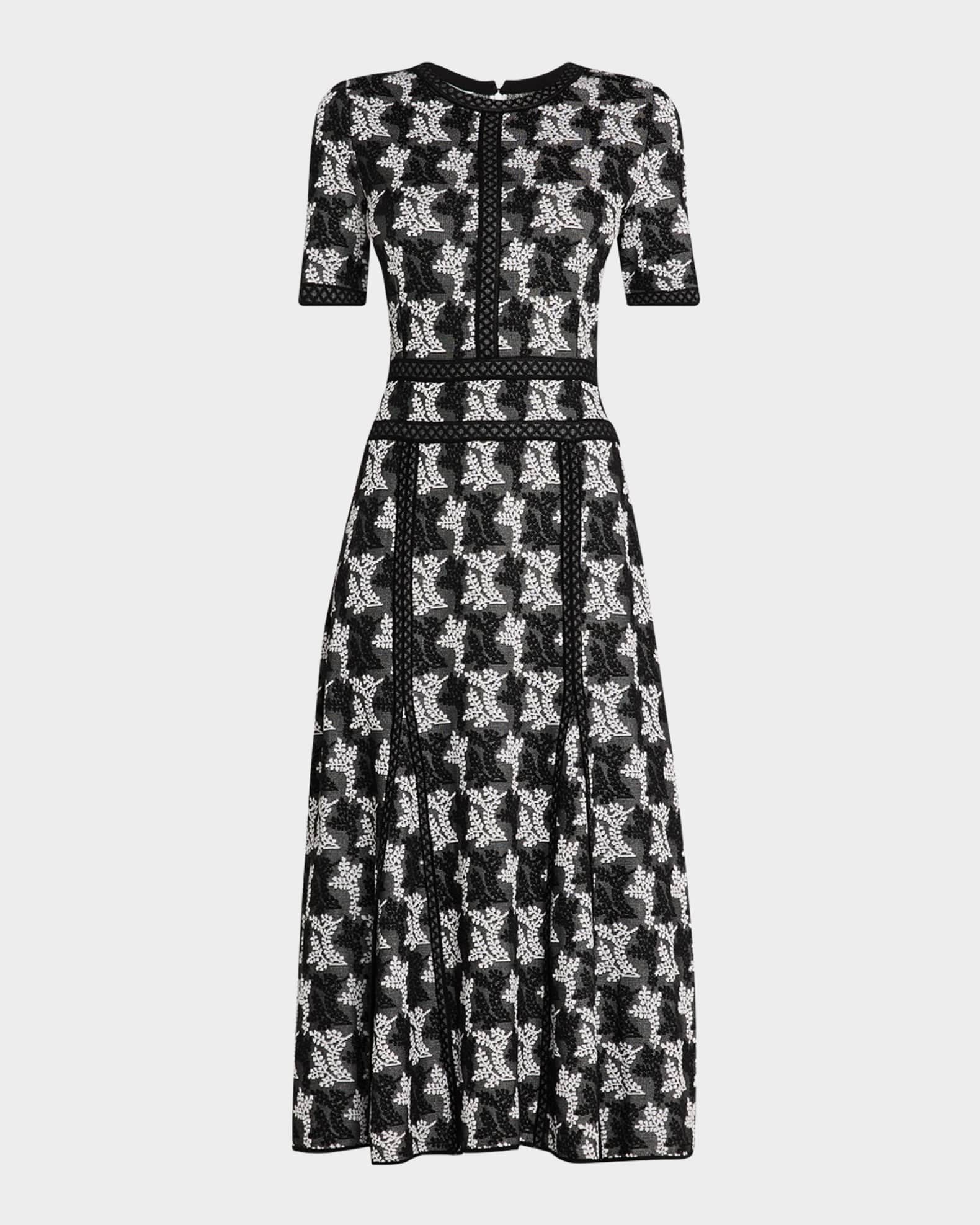 Misook Fit-&-Flare Midi Dress - Modern Fit | Neiman Marcus