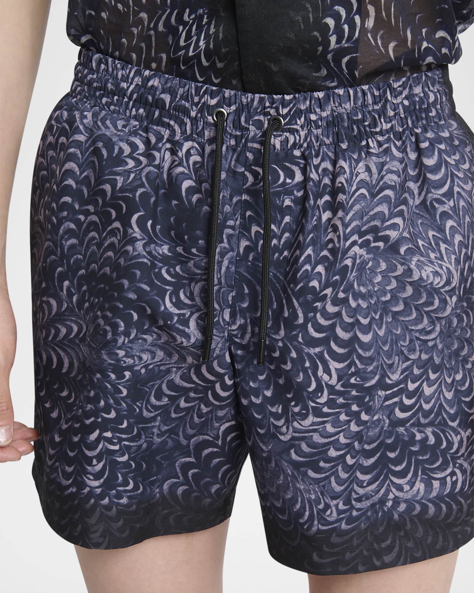 Dries Van Noten Men's Phibbs Printed Swim Shorts | Neiman Marcus