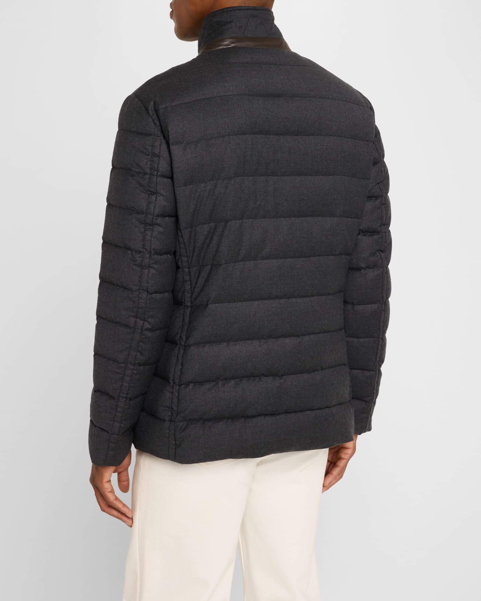 MooRER Men's Channeled Cashmere-Wool Blazer | Neiman Marcus