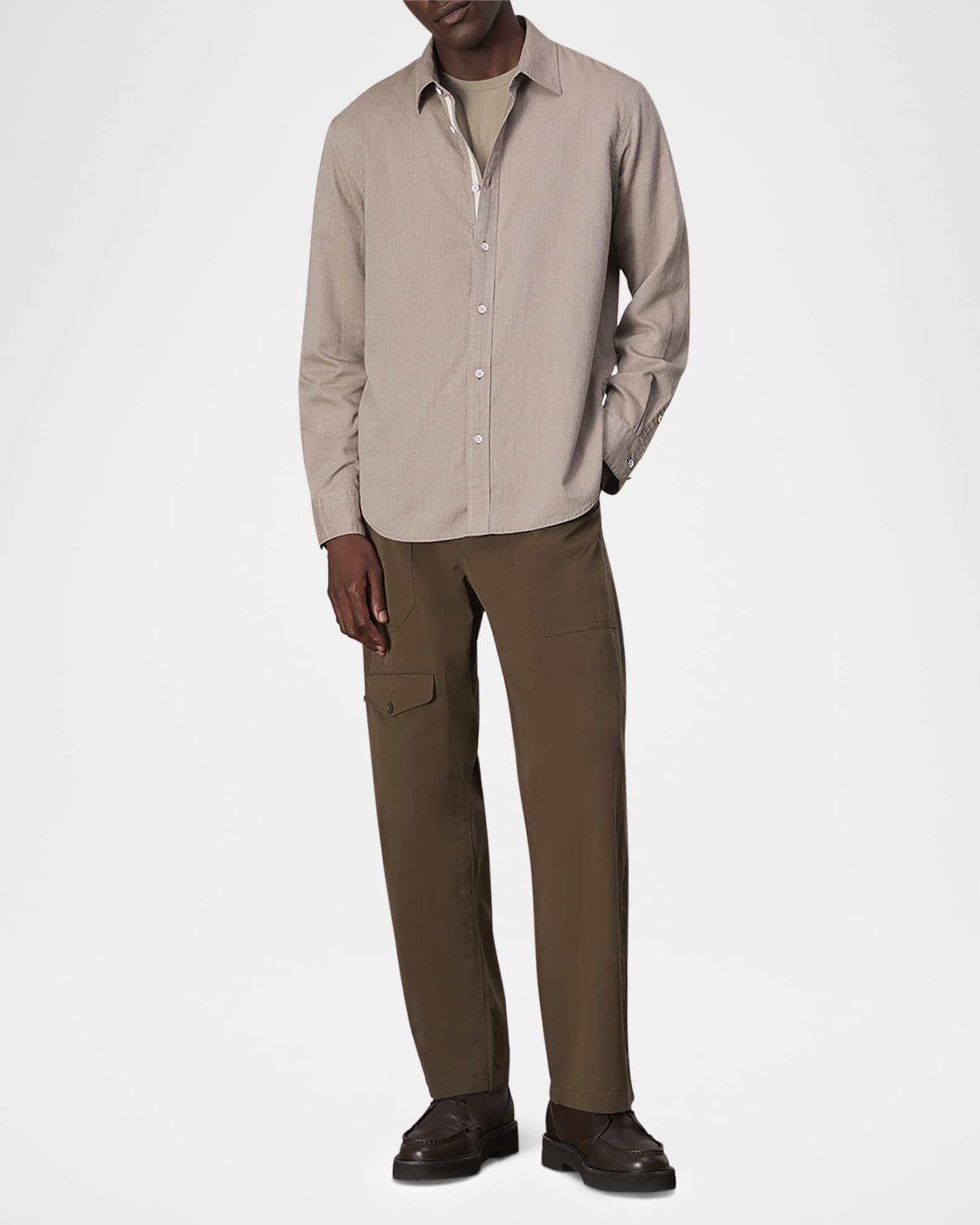 Rag & Bone Men's Zigzag Dobby Sport Shirt | Neiman Marcus
