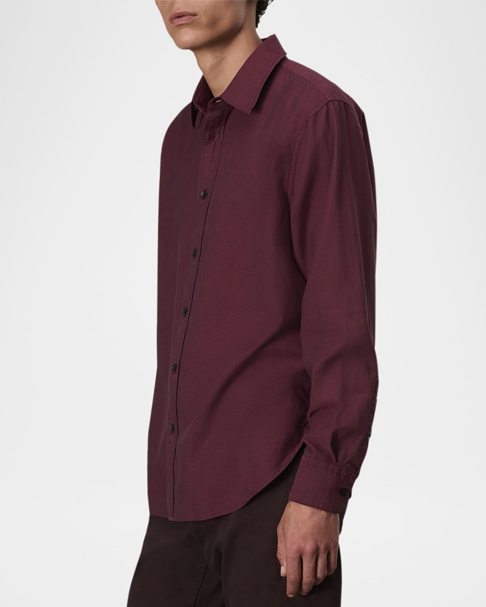 Rag & Bone Men's Zigzag Dobby Sport Shirt | Neiman Marcus