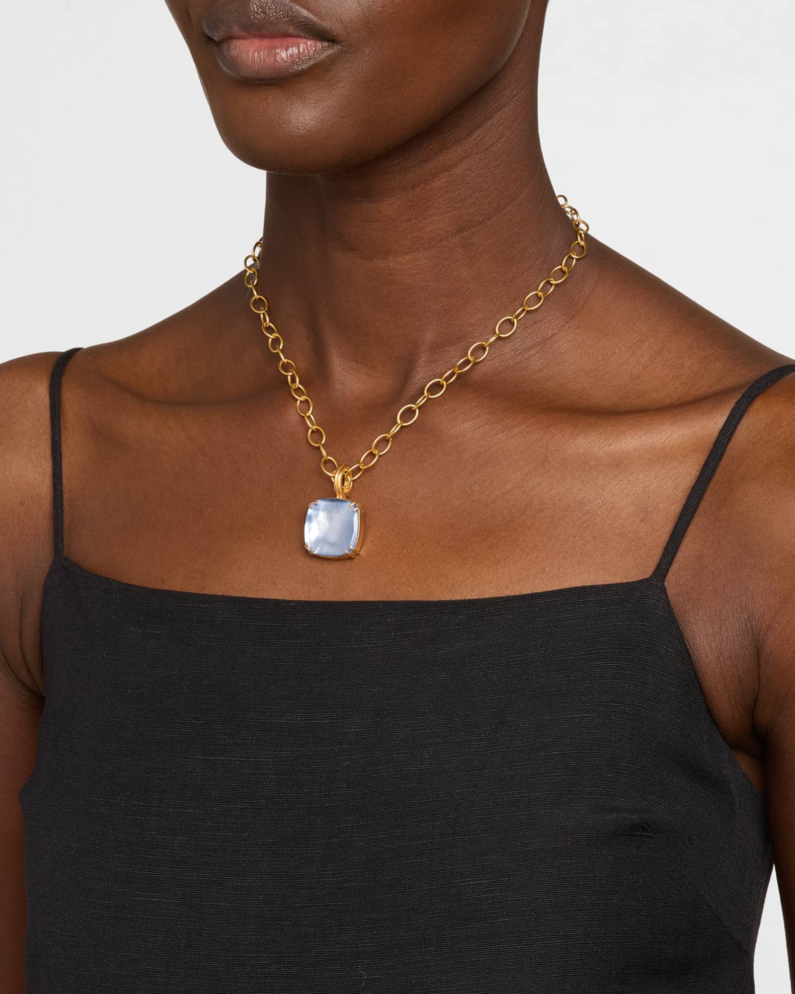 Dina Mackney Very Peri Violet Femme Doublet Necklace | Neiman Marcus