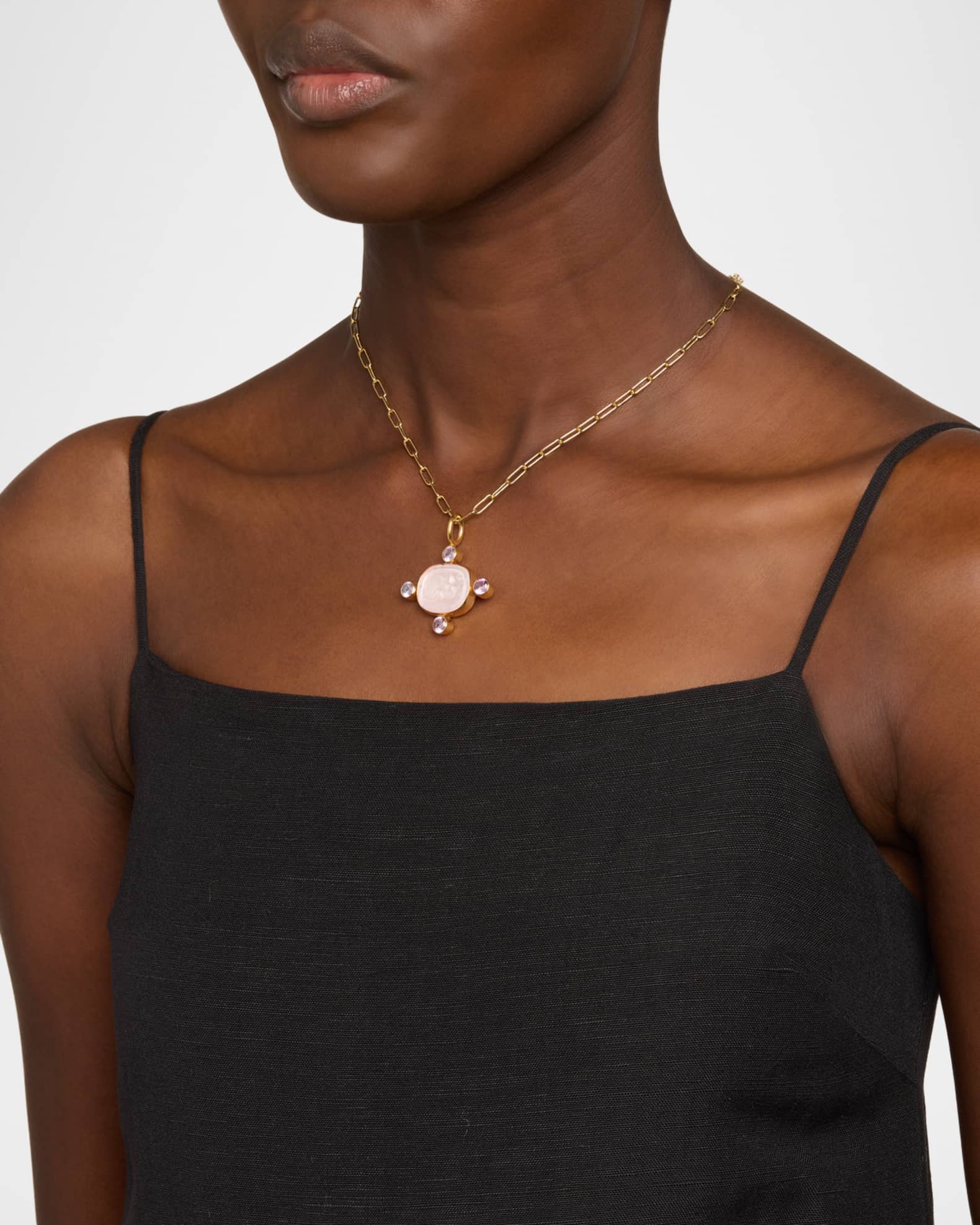 Dina Mackney Petite Guardian Angel Charm Necklace | Neiman Marcus