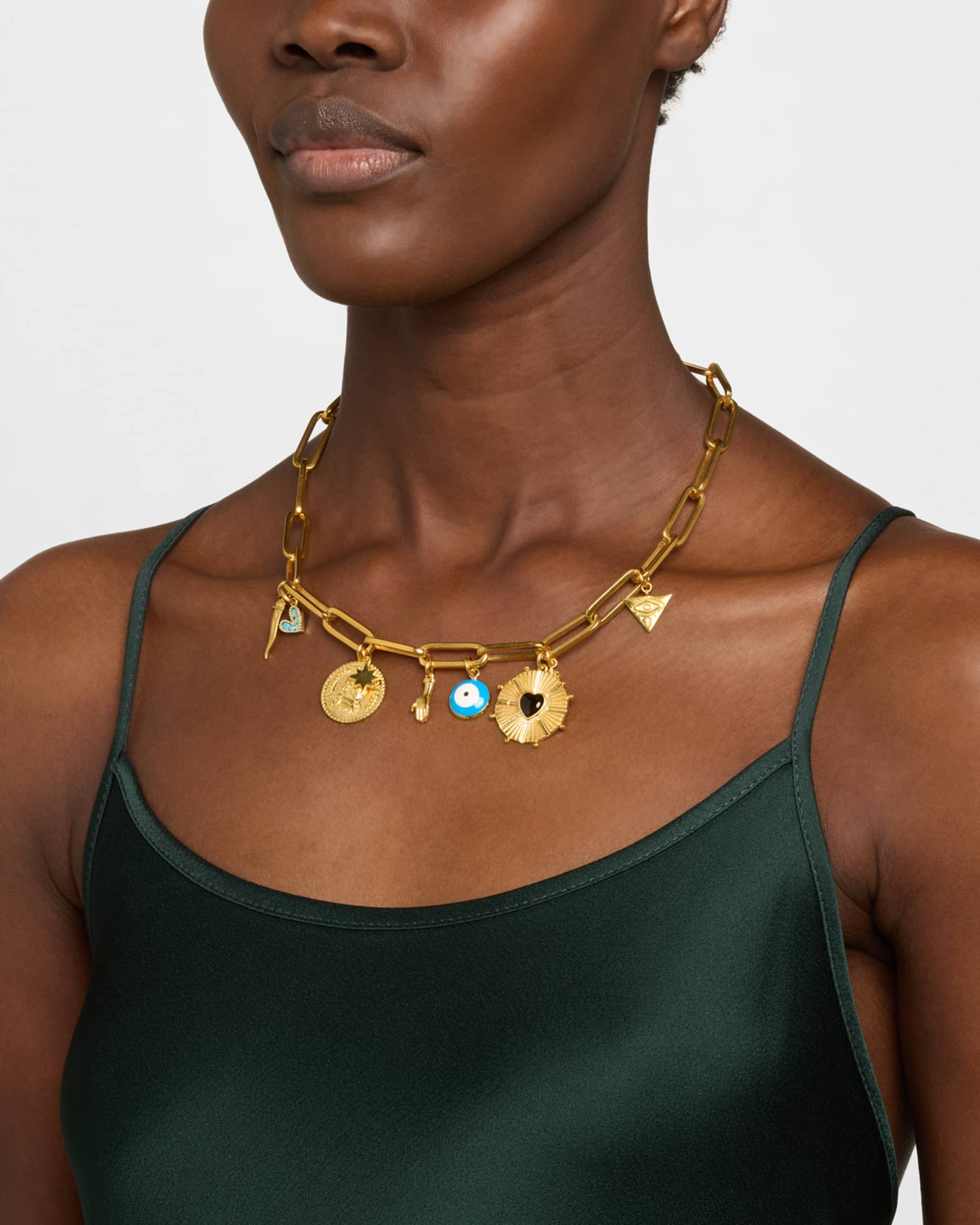 Elizabeth Cole Good Luck Necklace | Neiman Marcus