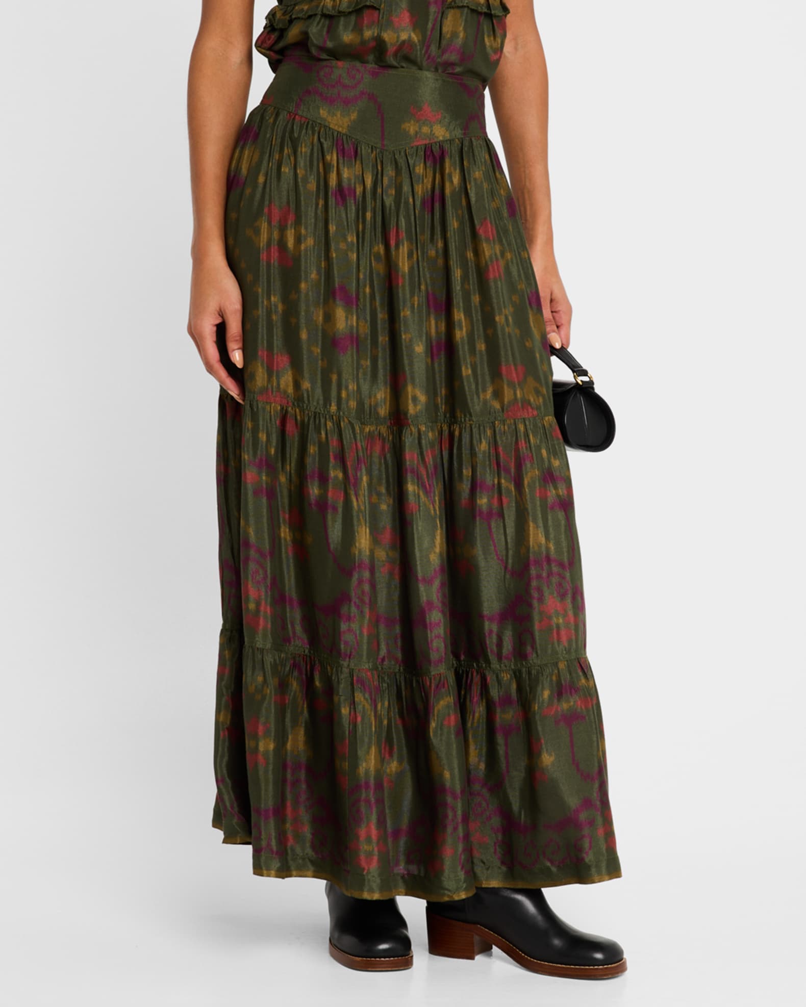 LOVE THE LABEL Maura Ikat Maxi Skirt | Neiman Marcus