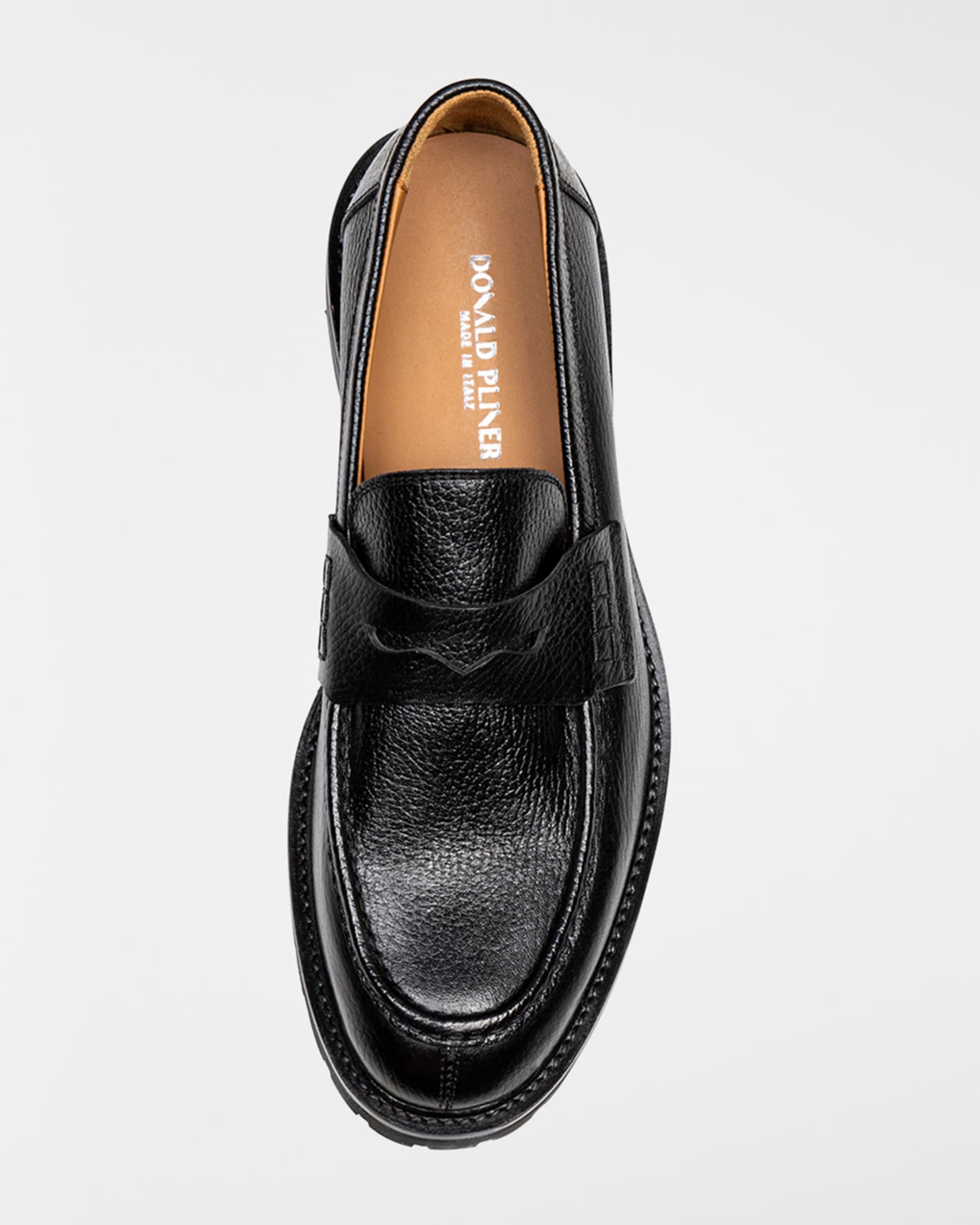 Donald Pliner Men's Clyde Leather Lug-Sole Penny Loafers | Neiman Marcus