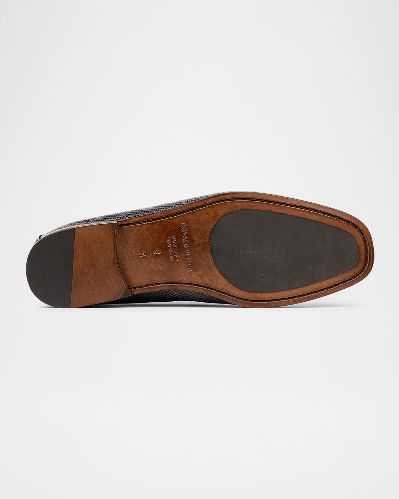 Donald Pliner Men's Dacio Lizard-Effect Leather Bit Loafers | Neiman Marcus