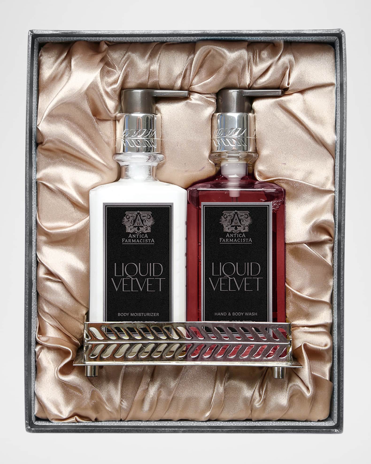 Antica Farmacista Liquid Velvet Silver Bath & Body Gift Box with Silver ...