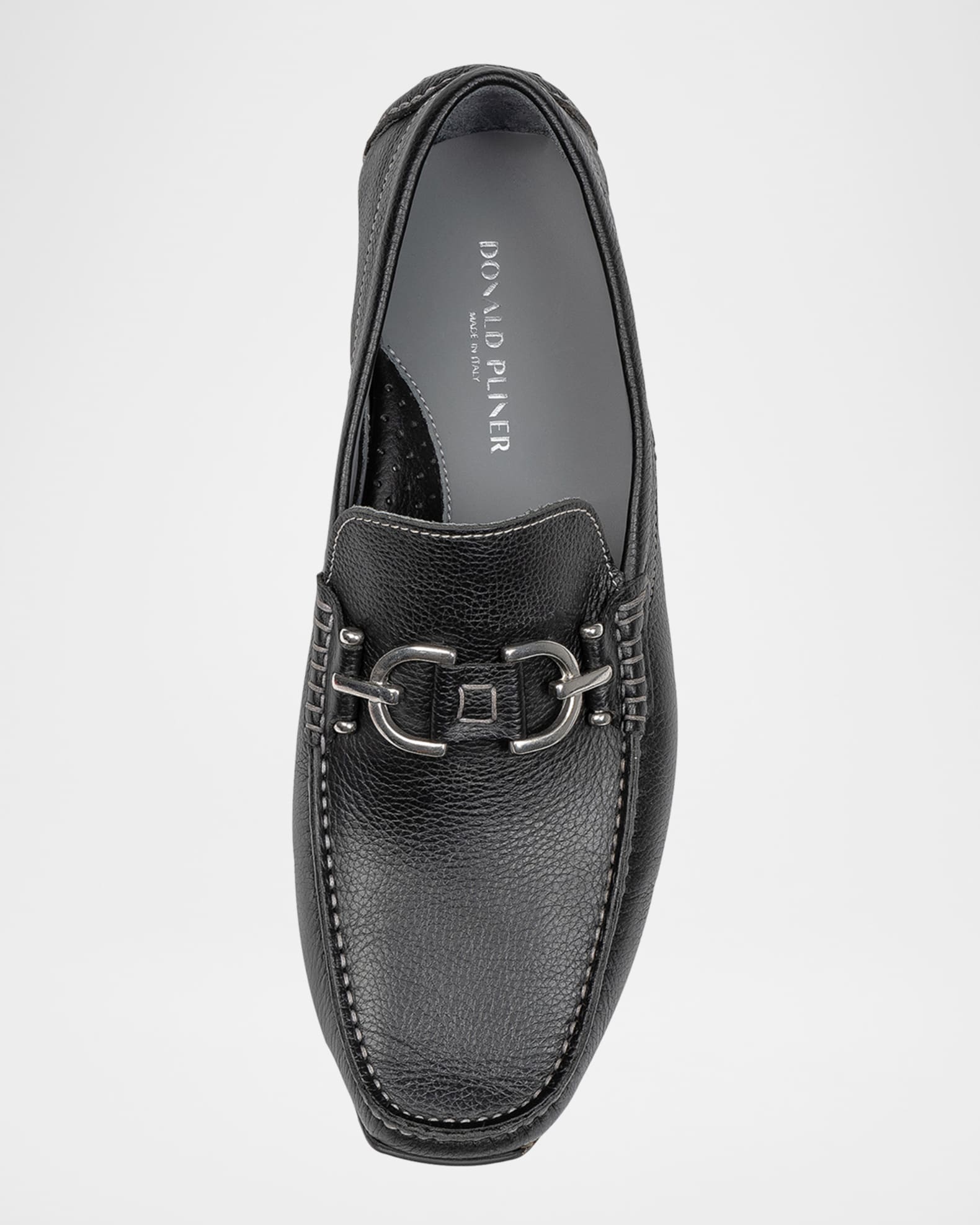 Donald Pliner Men's Dacio Metal-Bit Leather Driving Loafers | Neiman Marcus