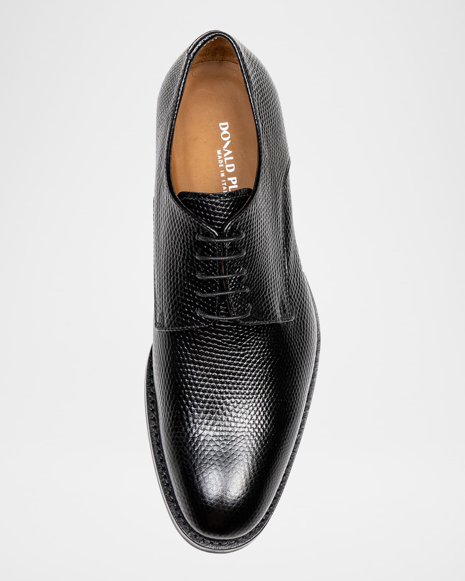 Donald Pliner Men's Russell Lizard-Print Leather Derby Shoes | Neiman ...